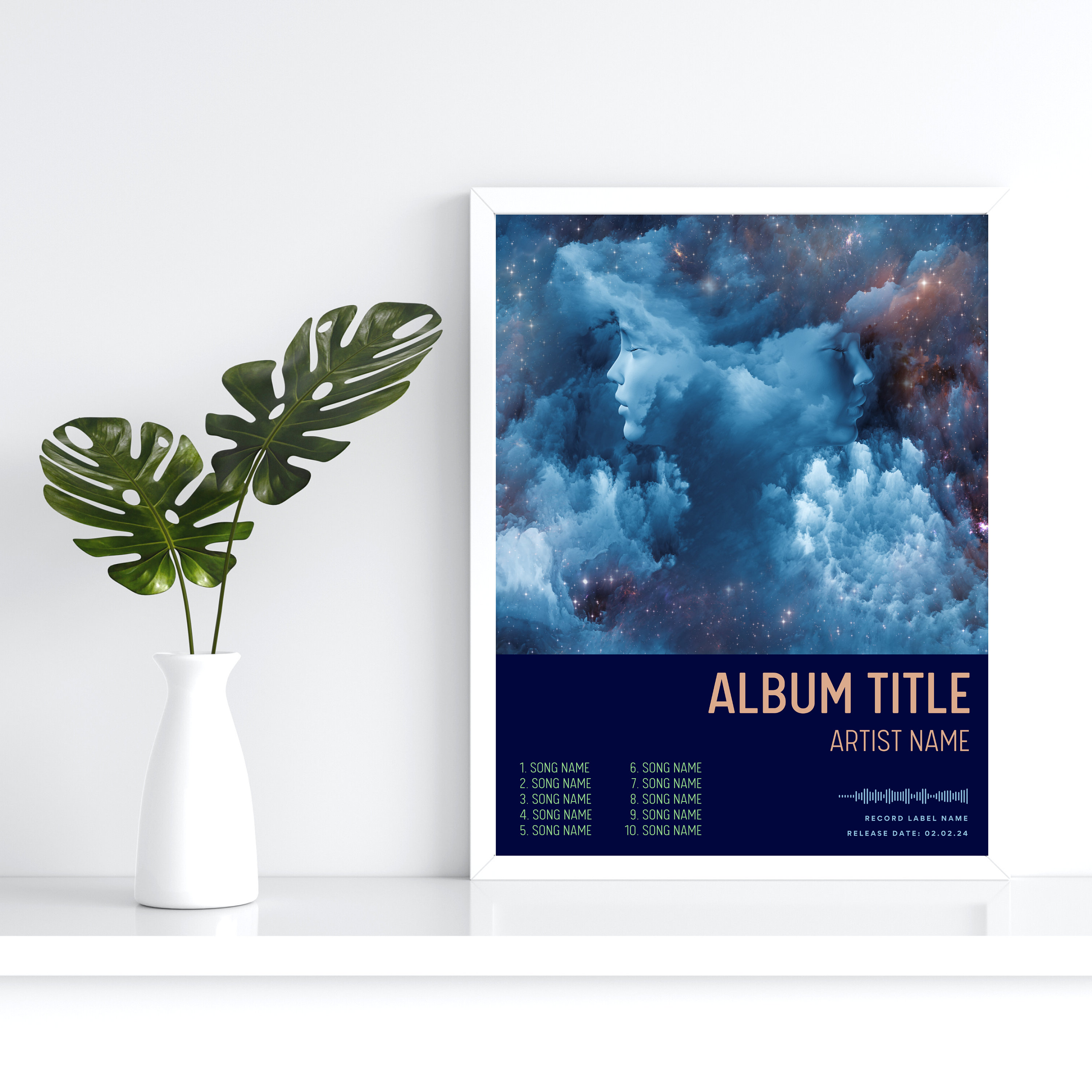 Personalized Canva Album Art Poster for Music Lovers - Etsy
