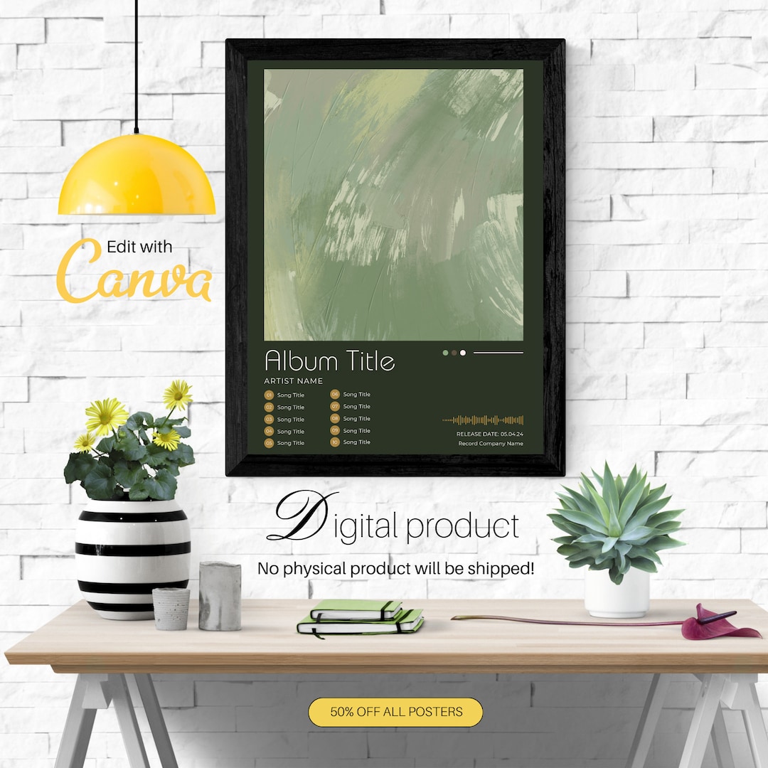 Personalized Album Art Prints, Custom Covers, and Editable Music ...