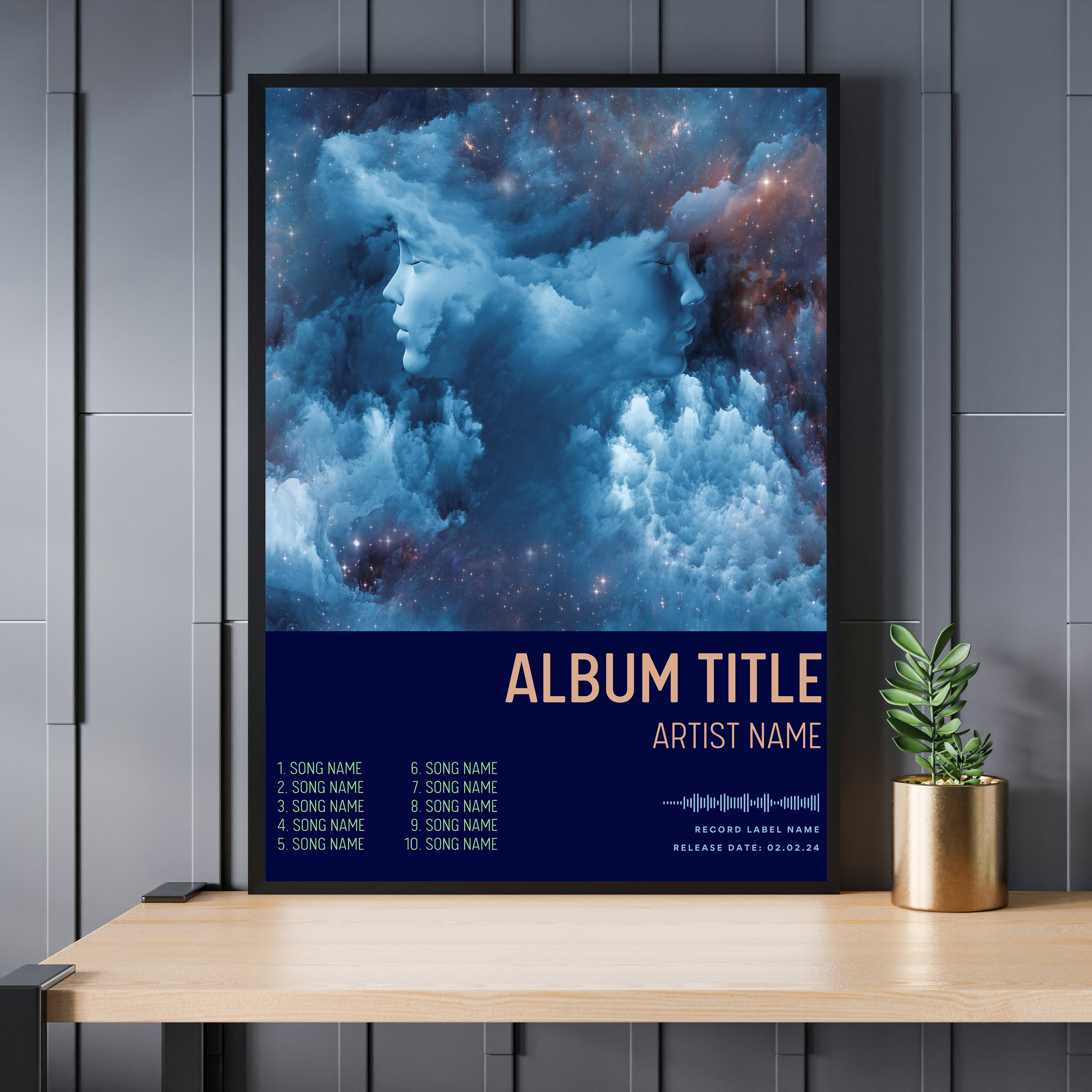 Personalized Canva Album Art Poster for Music Lovers - Etsy