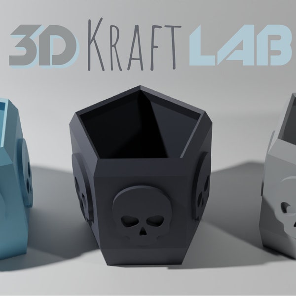 3d Print Skull Vase - Etsy