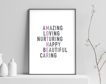 Mother Acronym | Etsy