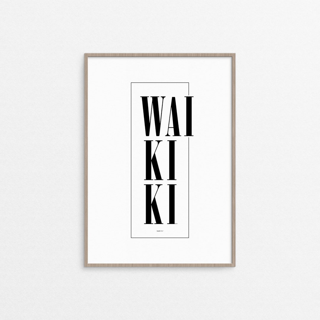 Waikiki Poster Print - Waikiki Hawaii Art Print, Waikiki Beach ...