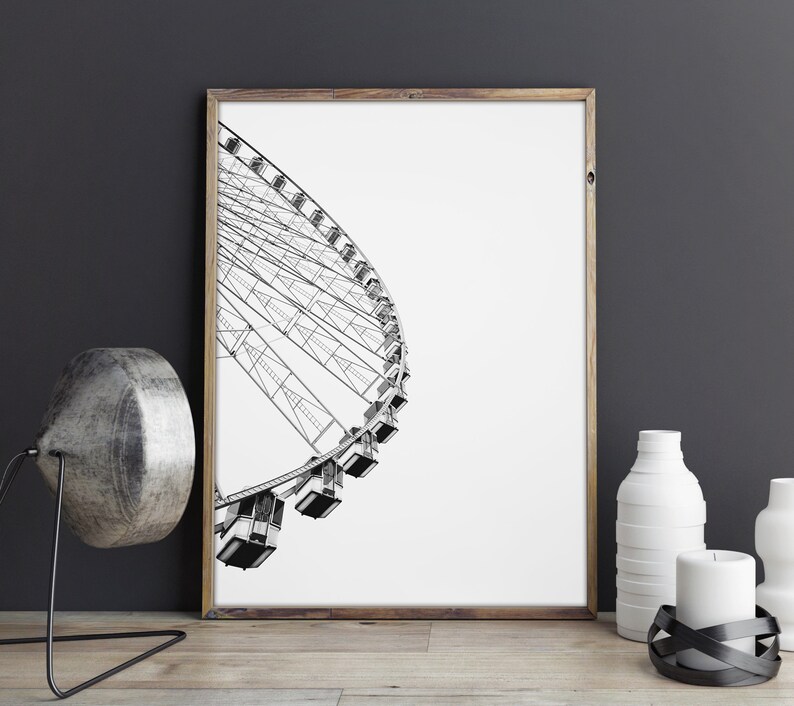 Ferris Wheel Print Ferris Wheel Amusement Park Printable - Etsy