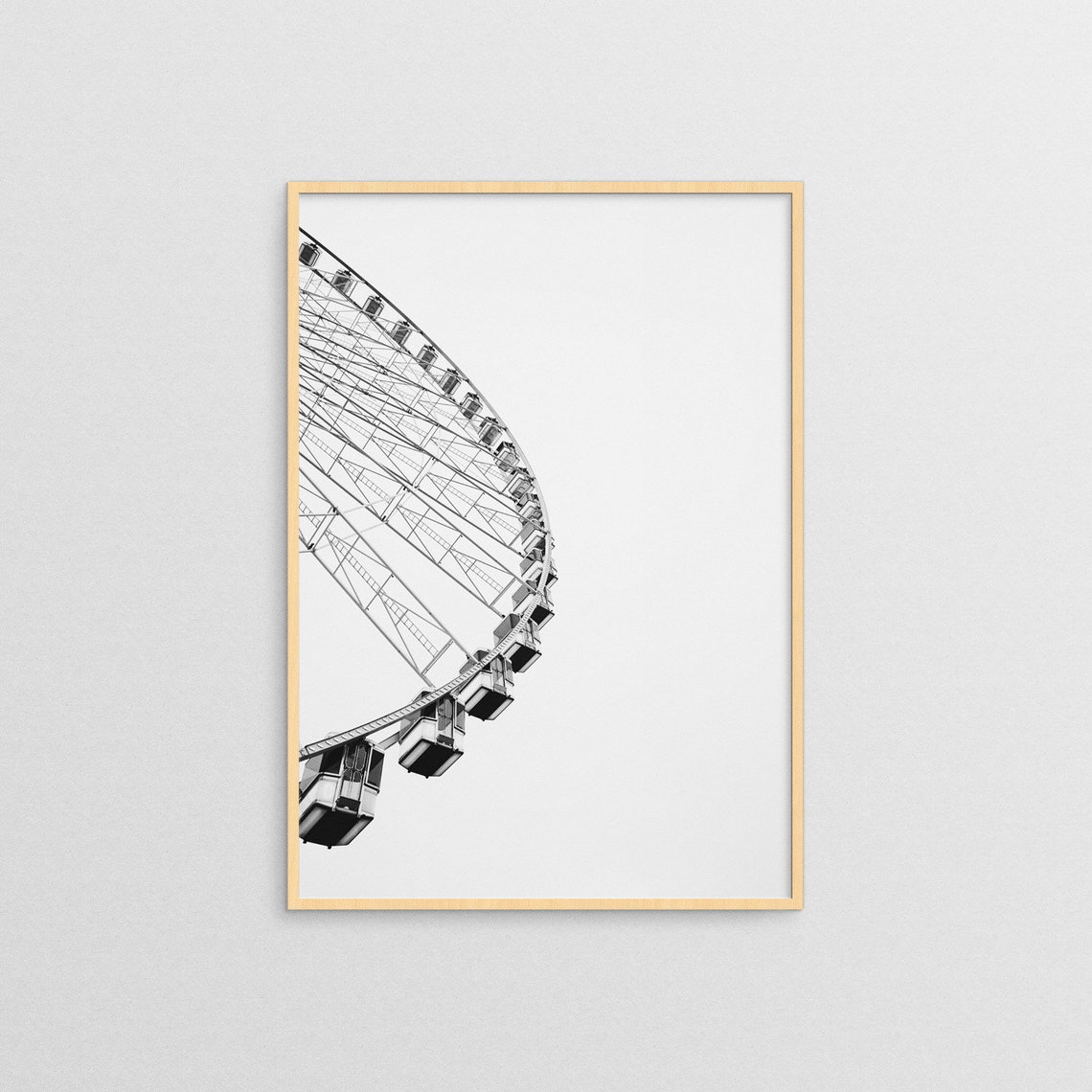 Ferris Wheel Print, Ferris Wheel, Amusement Park, Printable, Wall Art ...