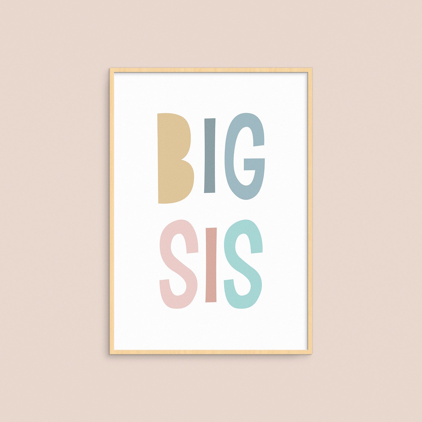 Buy Big Sister Print, Big Sis Printable, Girl Nursery Wall Art, New ...