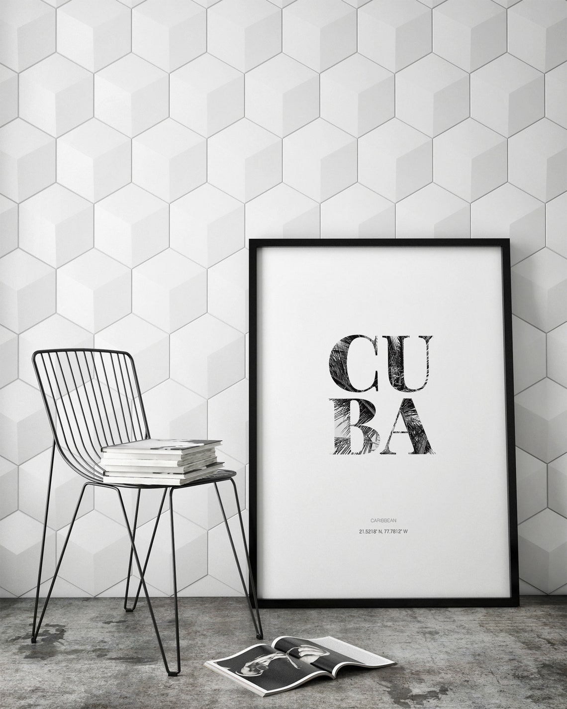Cuba Poster Print Cuba Art Print Cuba Island Minimalist | Etsy