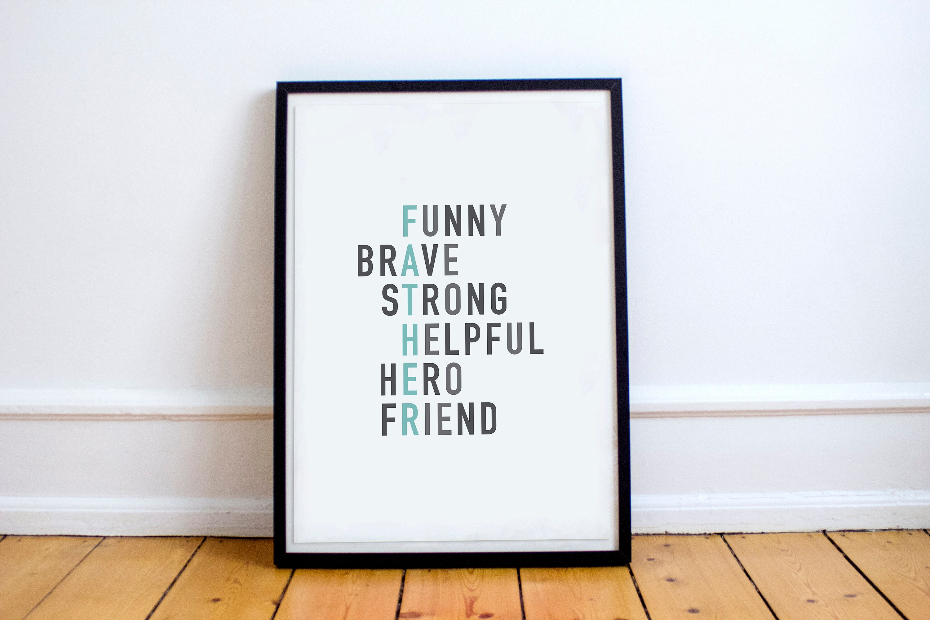 Father Acronym Printable Art, Father Print Wall Art, Father Quote ...