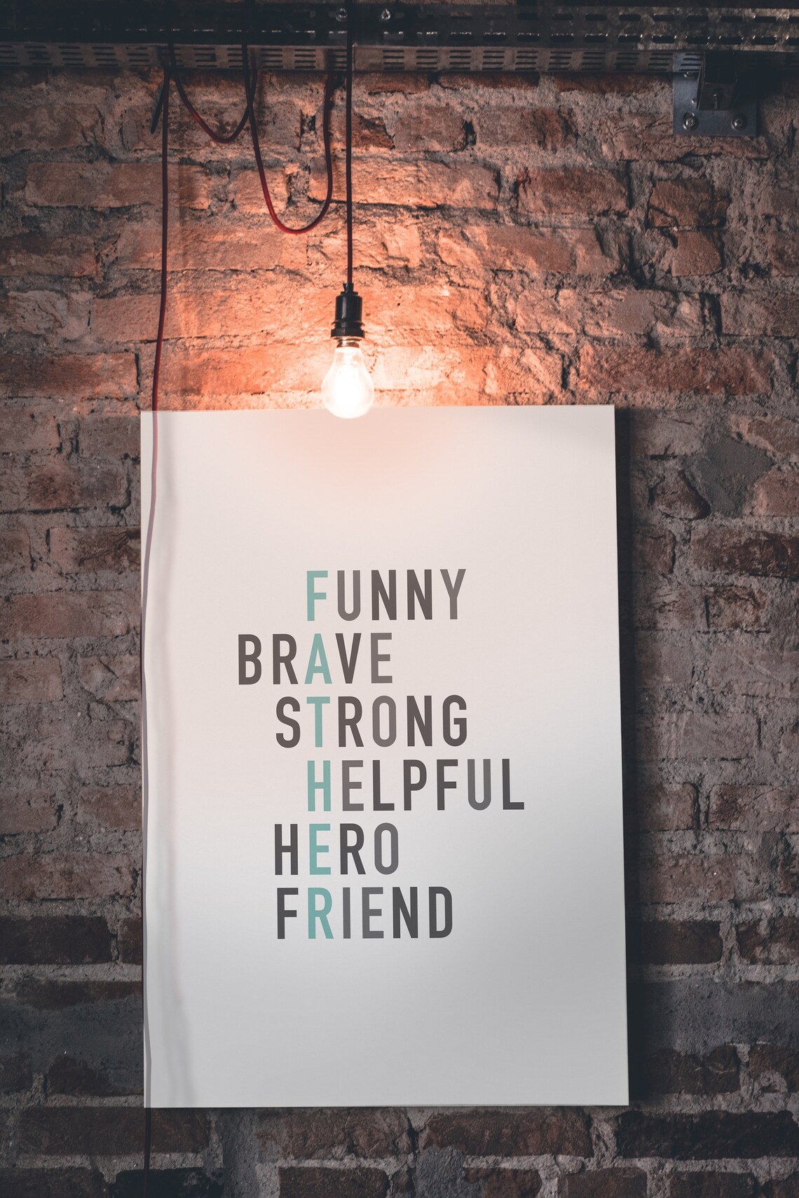 Father Acronym Printable Art Father Print Wall Art Father | Etsy