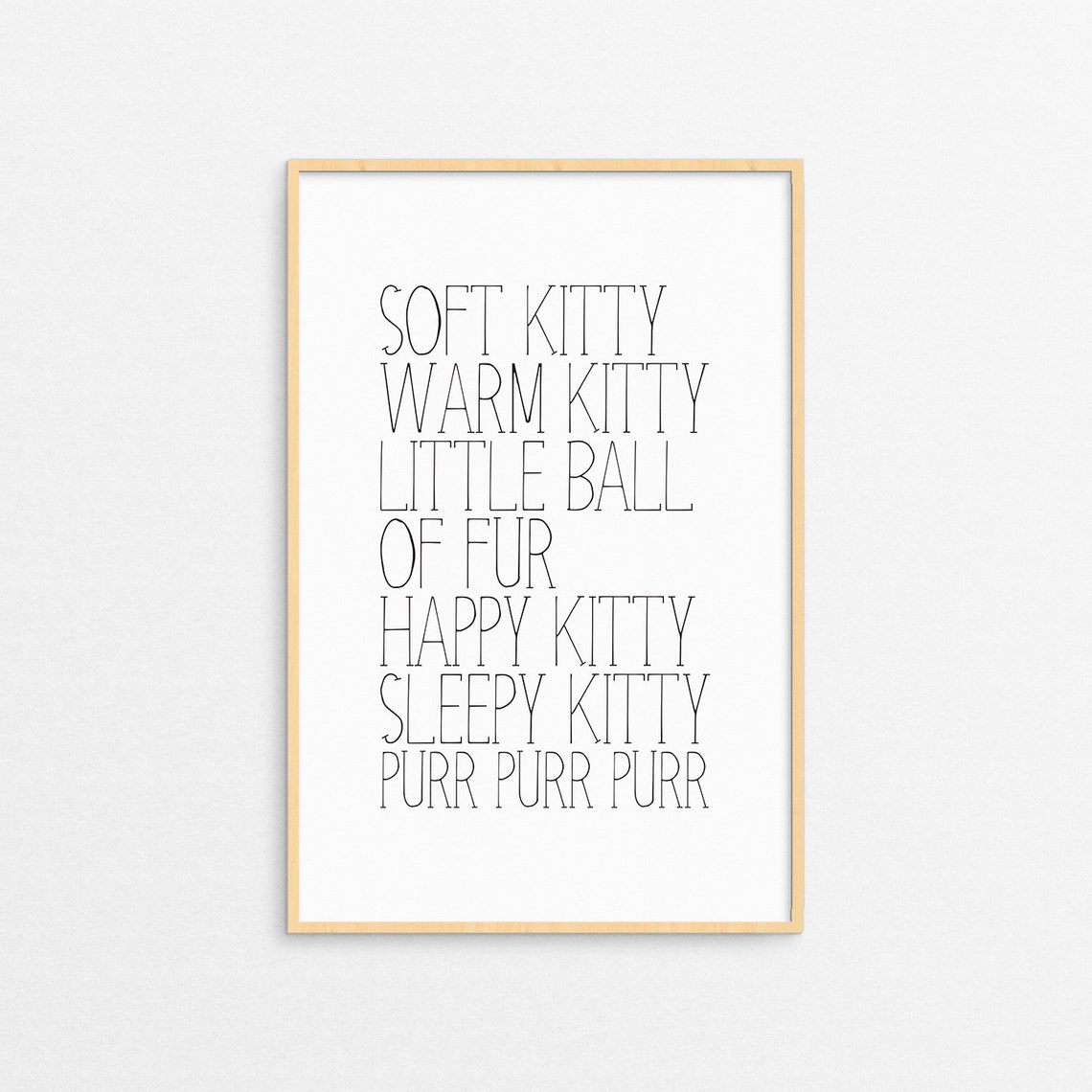 Soft Kitty Warm Kitty Little Ball of Fur Happy Kitty | Etsy