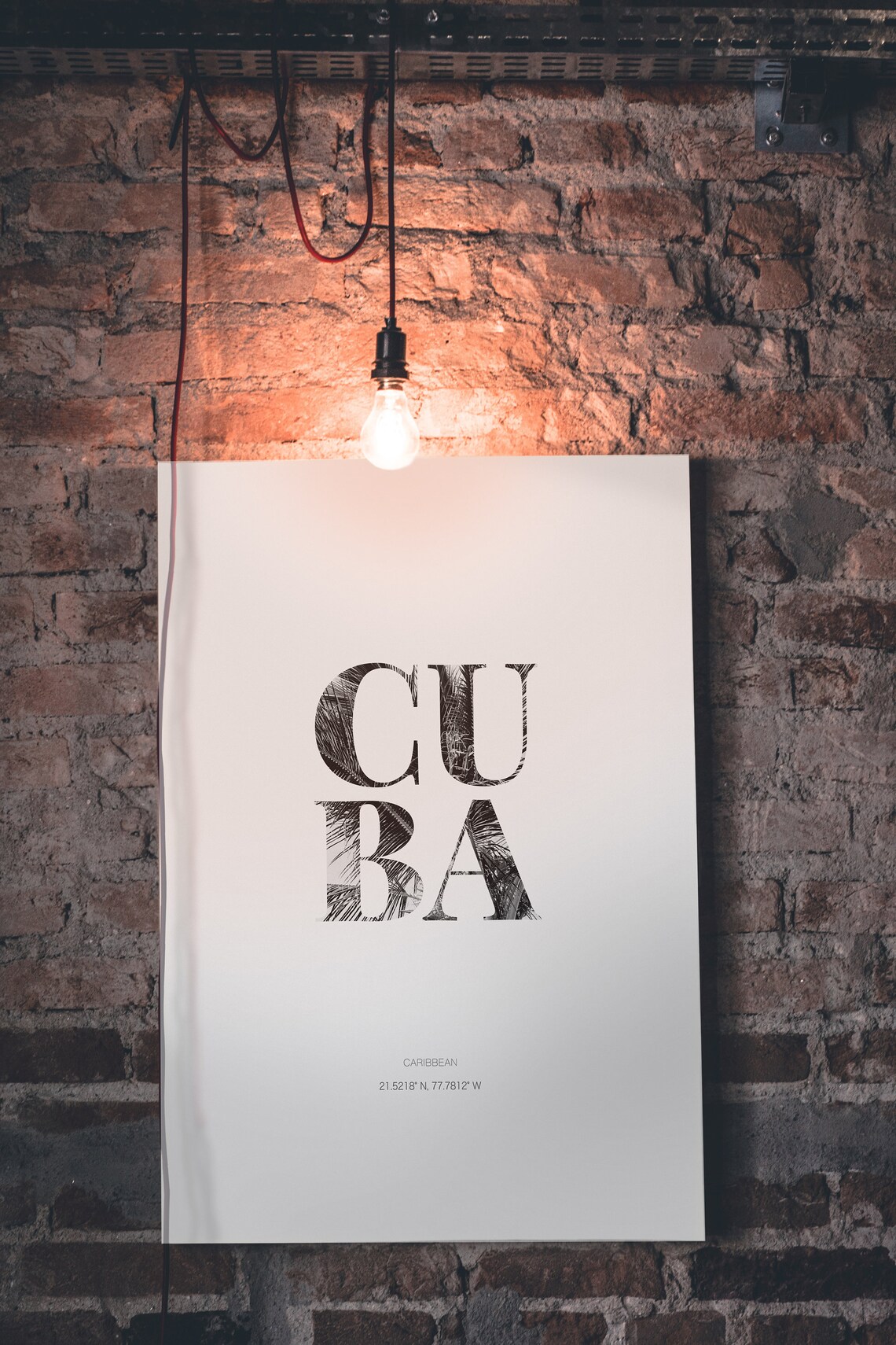 Cuba Poster Print Cuba Art Print Cuba Island Minimalist - Etsy
