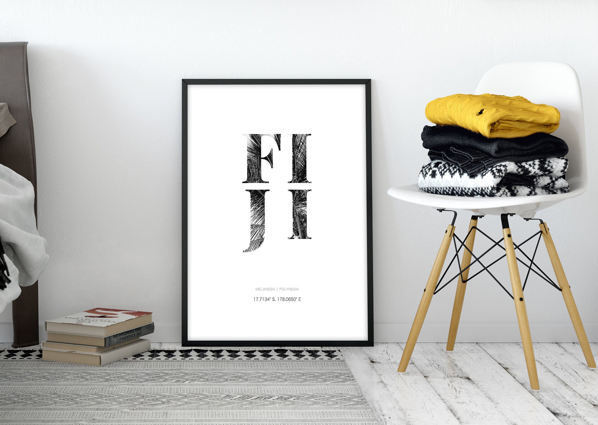 Fiji Poster Print Fiji Art Print Fiji Island Minimalist - Etsy