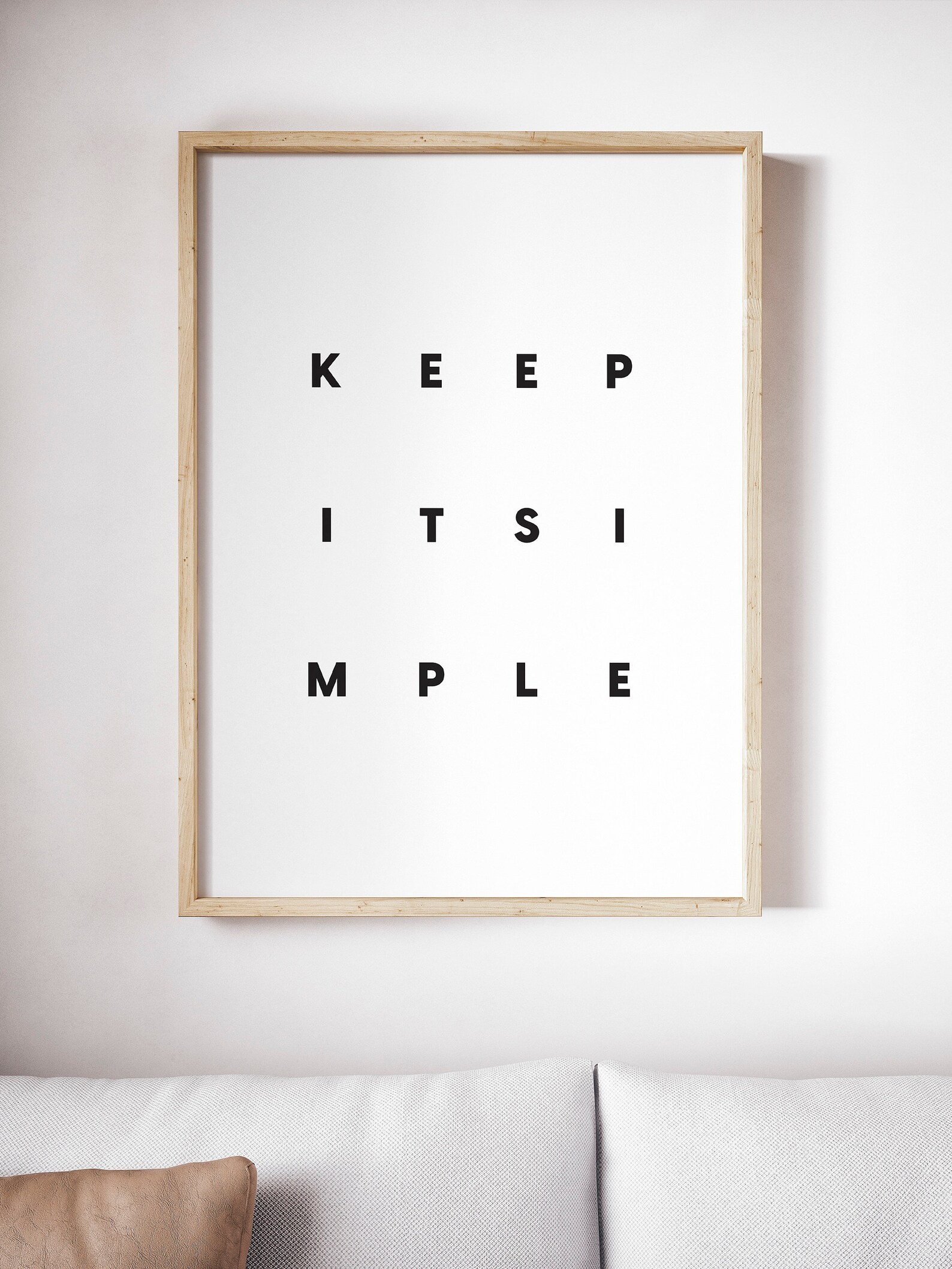 Keep Life Simple Printable Wall Art, Inspirational Quote, Inspirational ...