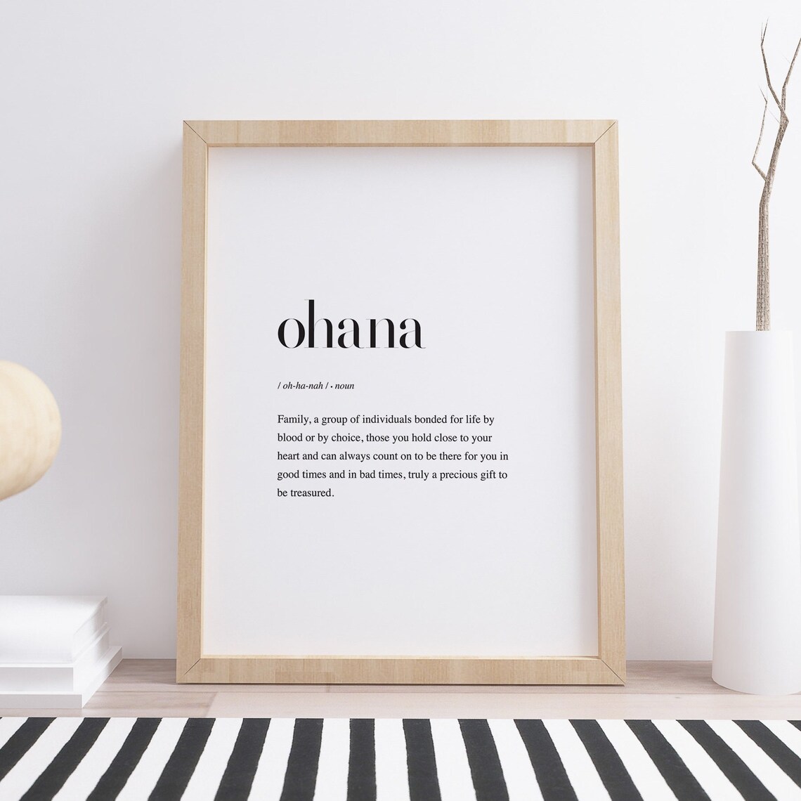 Ohana Definition Print Hawaiian Wall Art Family Definition - Etsy