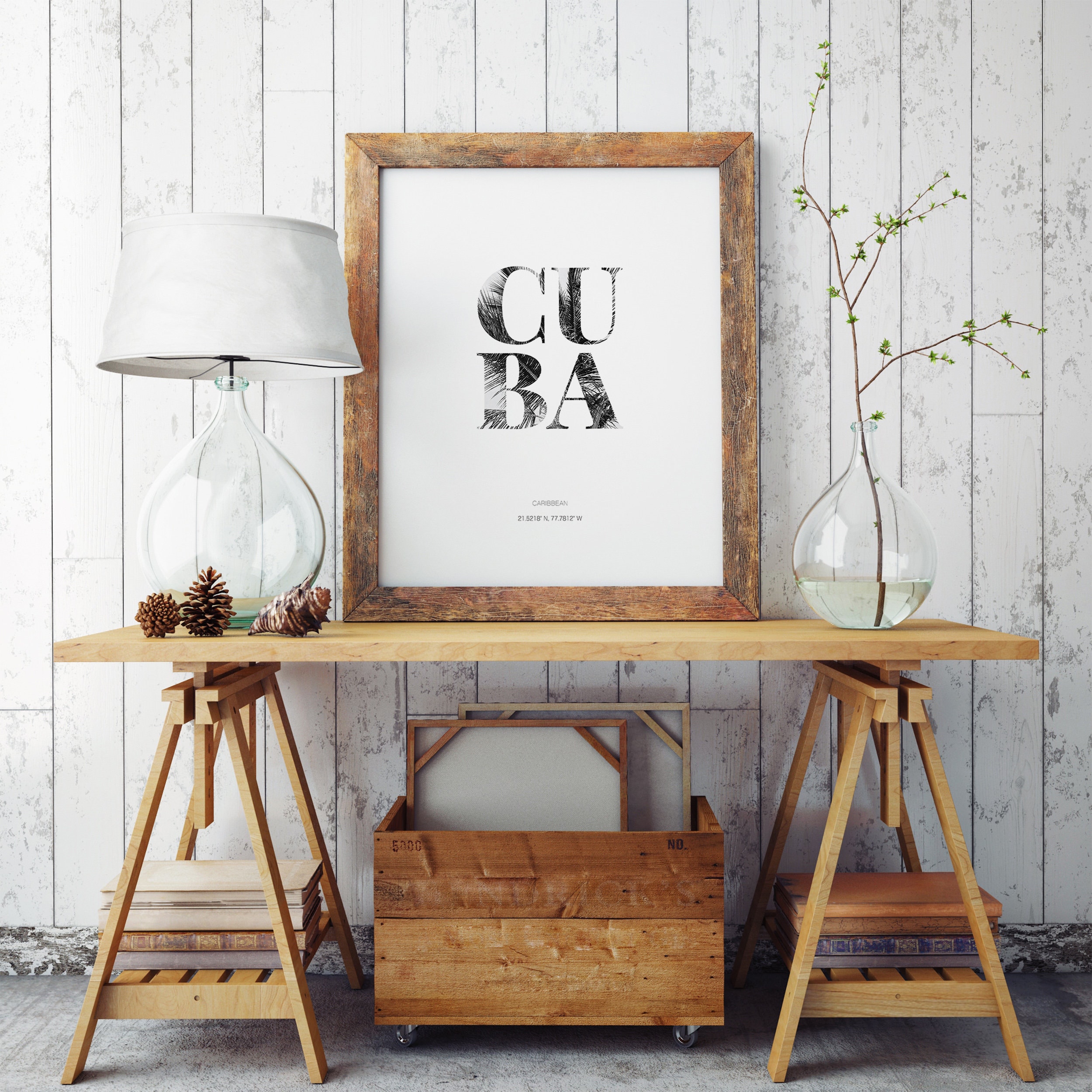 Cuba Poster Print Cuba Art Print Cuba Island Minimalist - Etsy