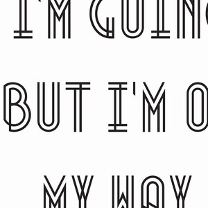 Graduation Party Digital Download Quote, I Don't Know Where I'm Going ...