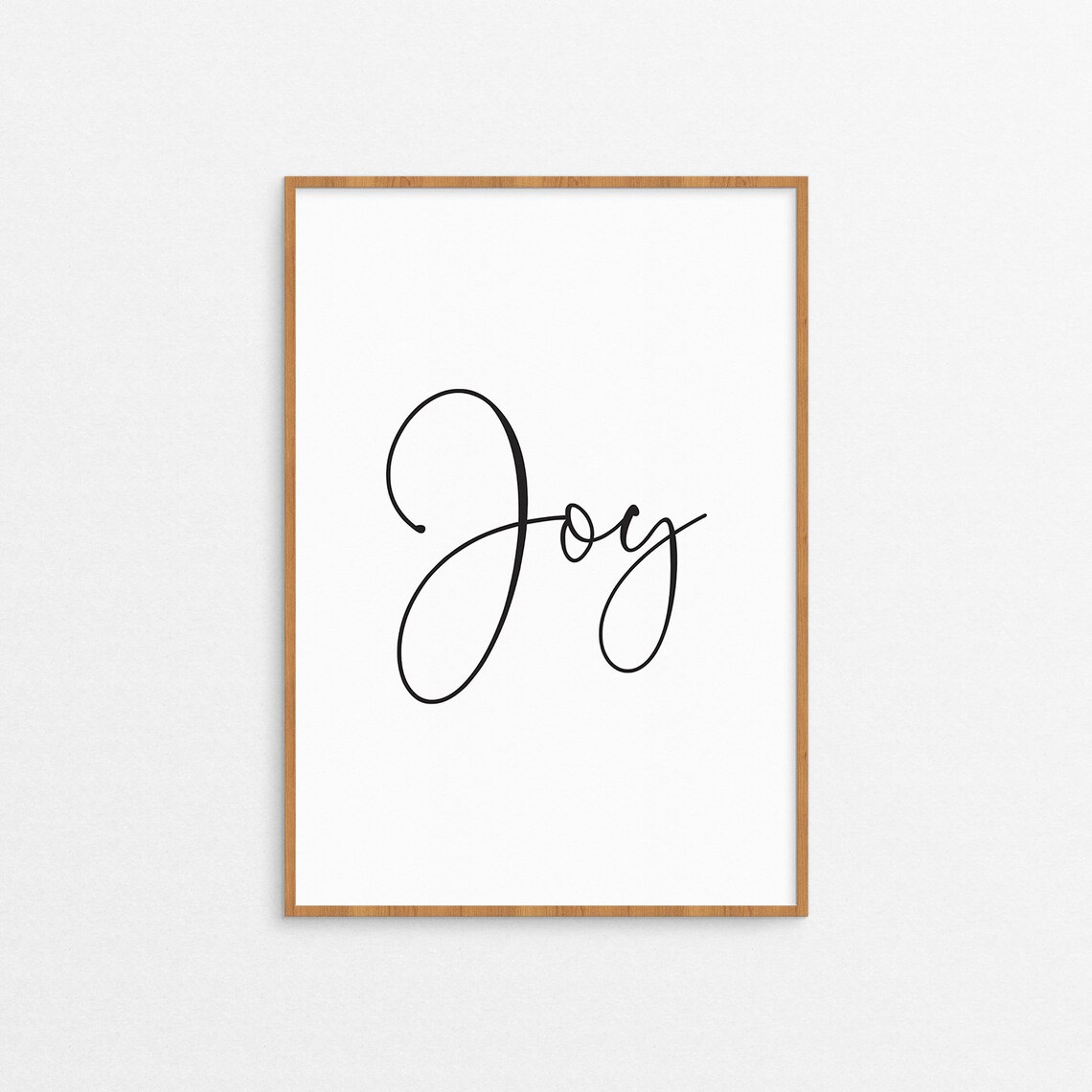 Joy Printable Joy Poster Minimalistic Wall Art Print - Etsy UK