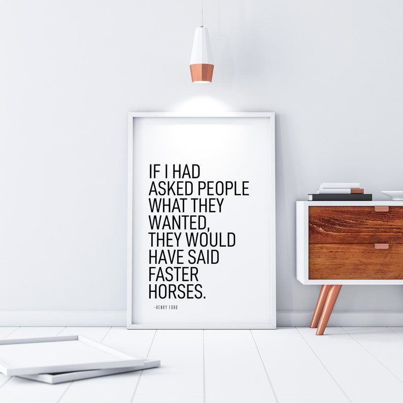 Henry Ford Famous Quote Printable Poster, Literary Quote, Car Lovers ...