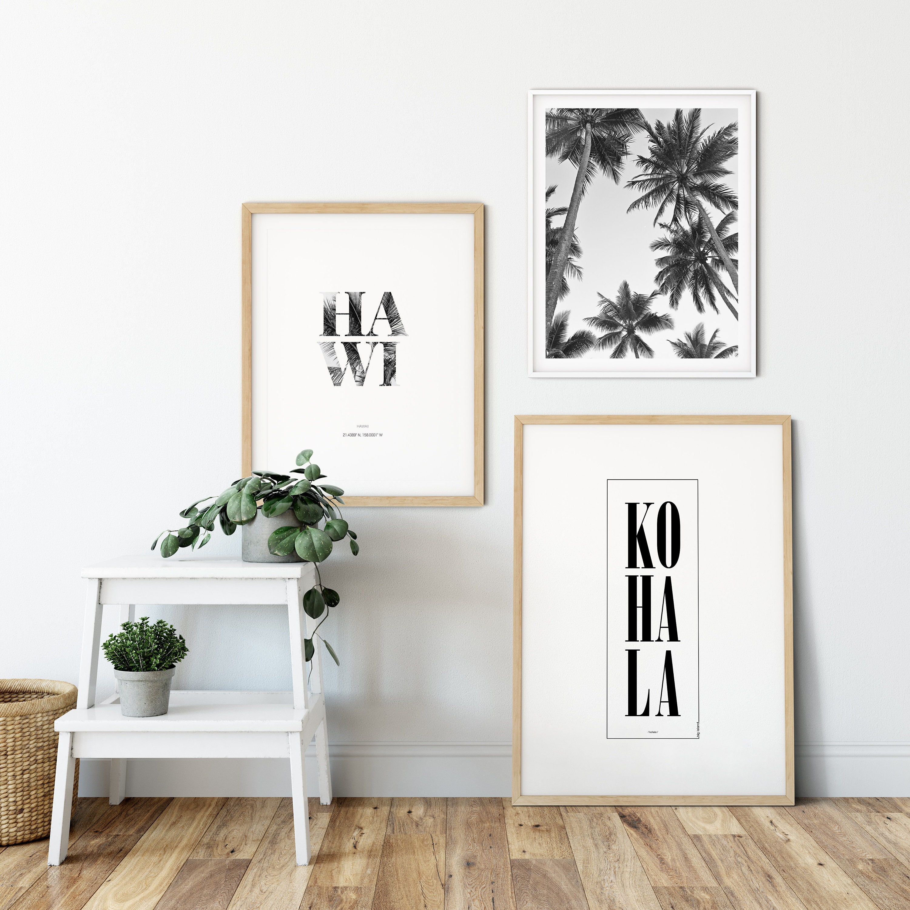 Hawaiianisch beeinflusstes 3er Set Drucke HAWI KOHALA - Etsy.de