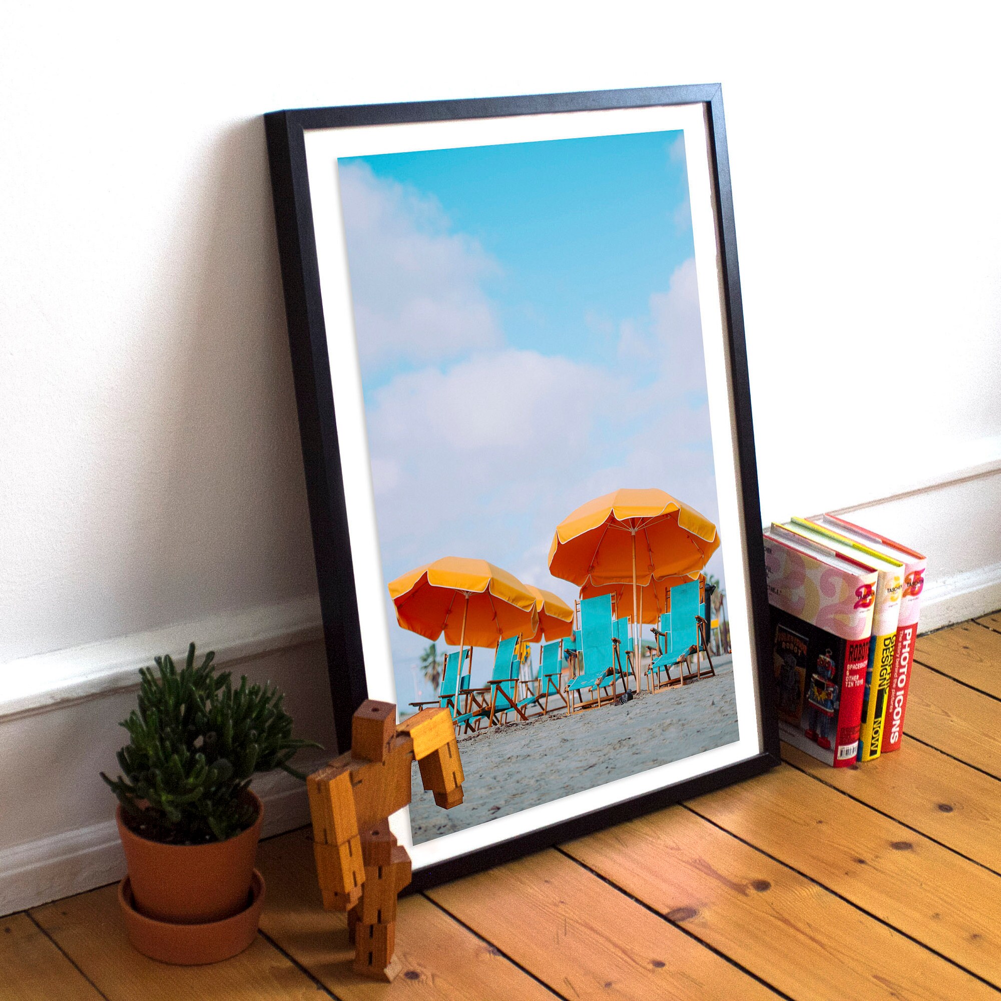 Umbrella Posterbeach Umbrella Artbeach Umbrellas - Etsy