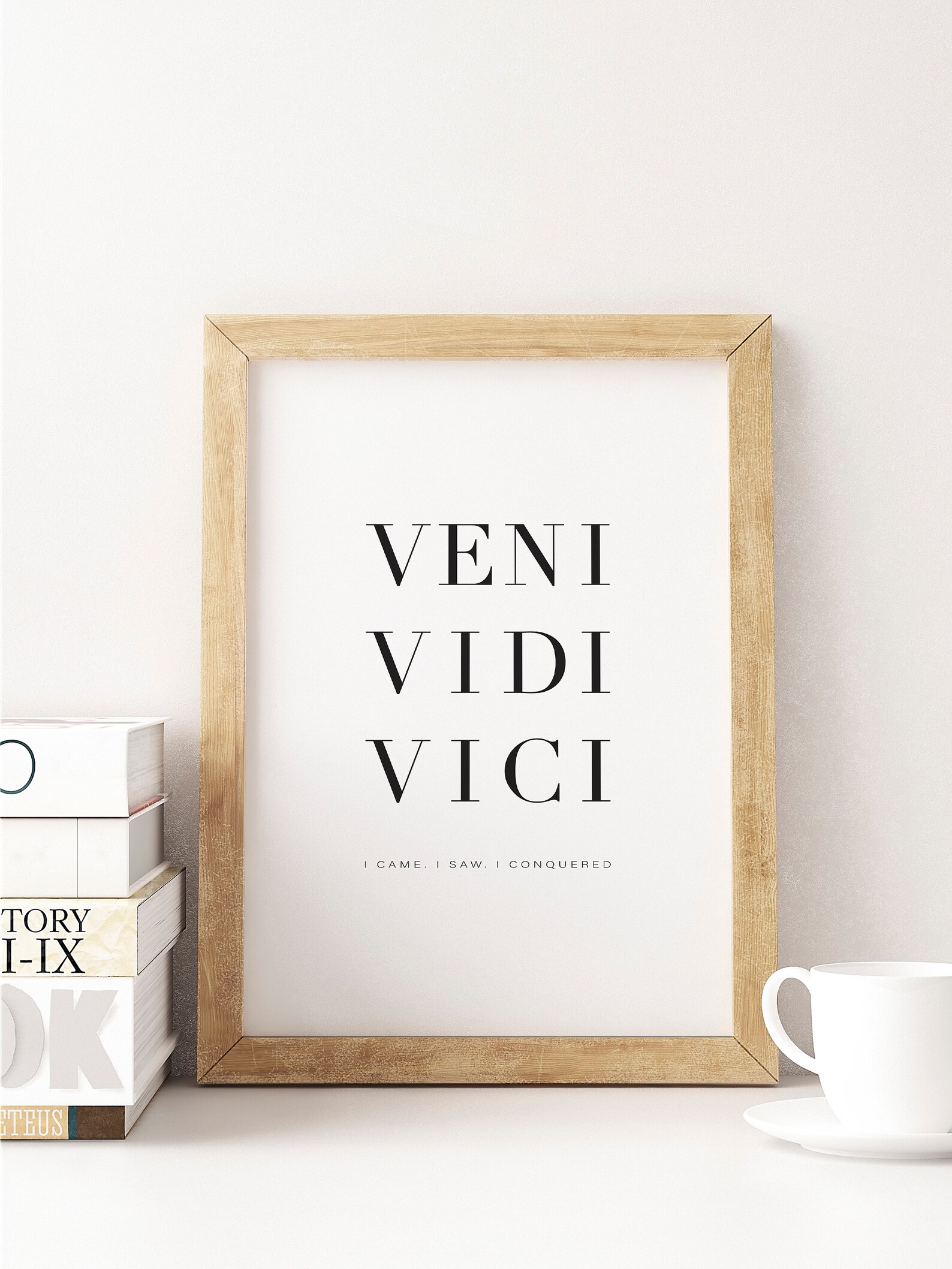 Veni Vidi Vici Print I Came I Saw I Conquered Powerful - Etsy