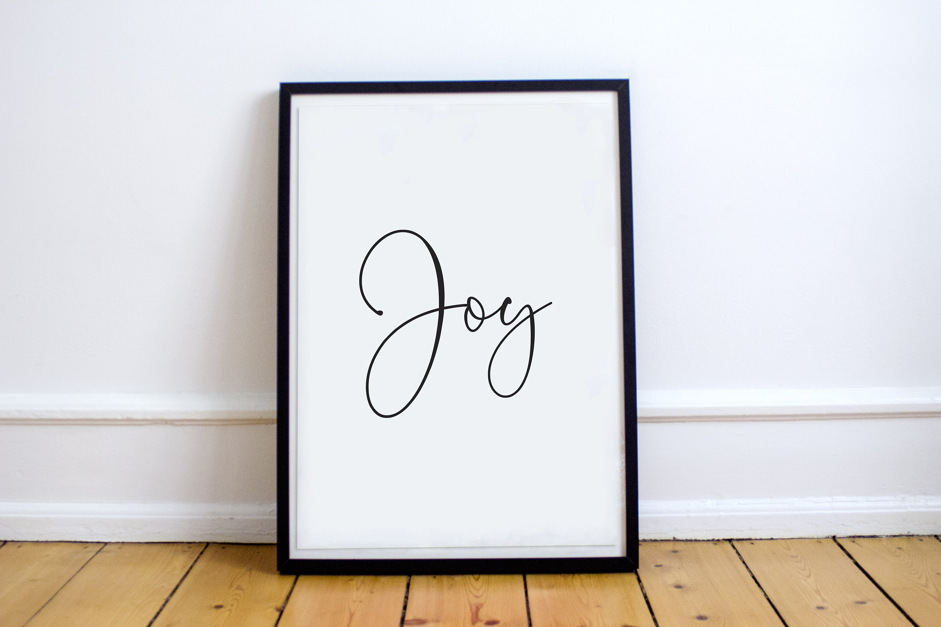 Joy Printable Joy Poster Minimalistic Wall Art Print - Etsy UK