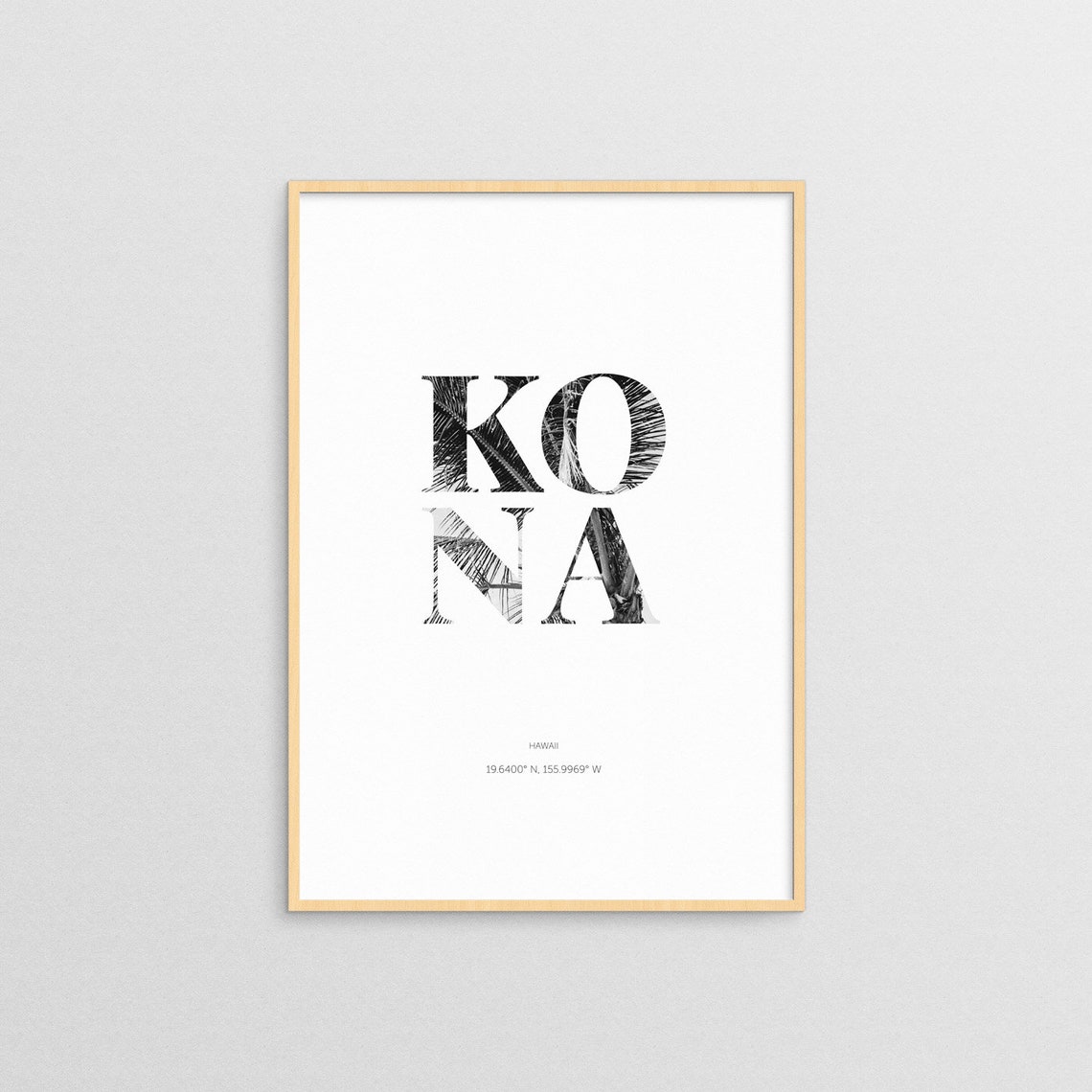 Kona Poster Print Kona Hawaii Art Print Kona Island - Etsy