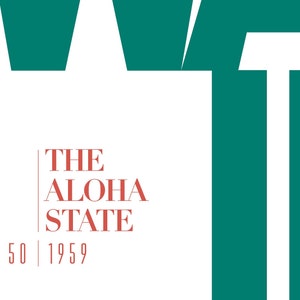 Hawaii Map Print, the Aloha Sate Print, Hawaii Art, Hawaiian Islands ...