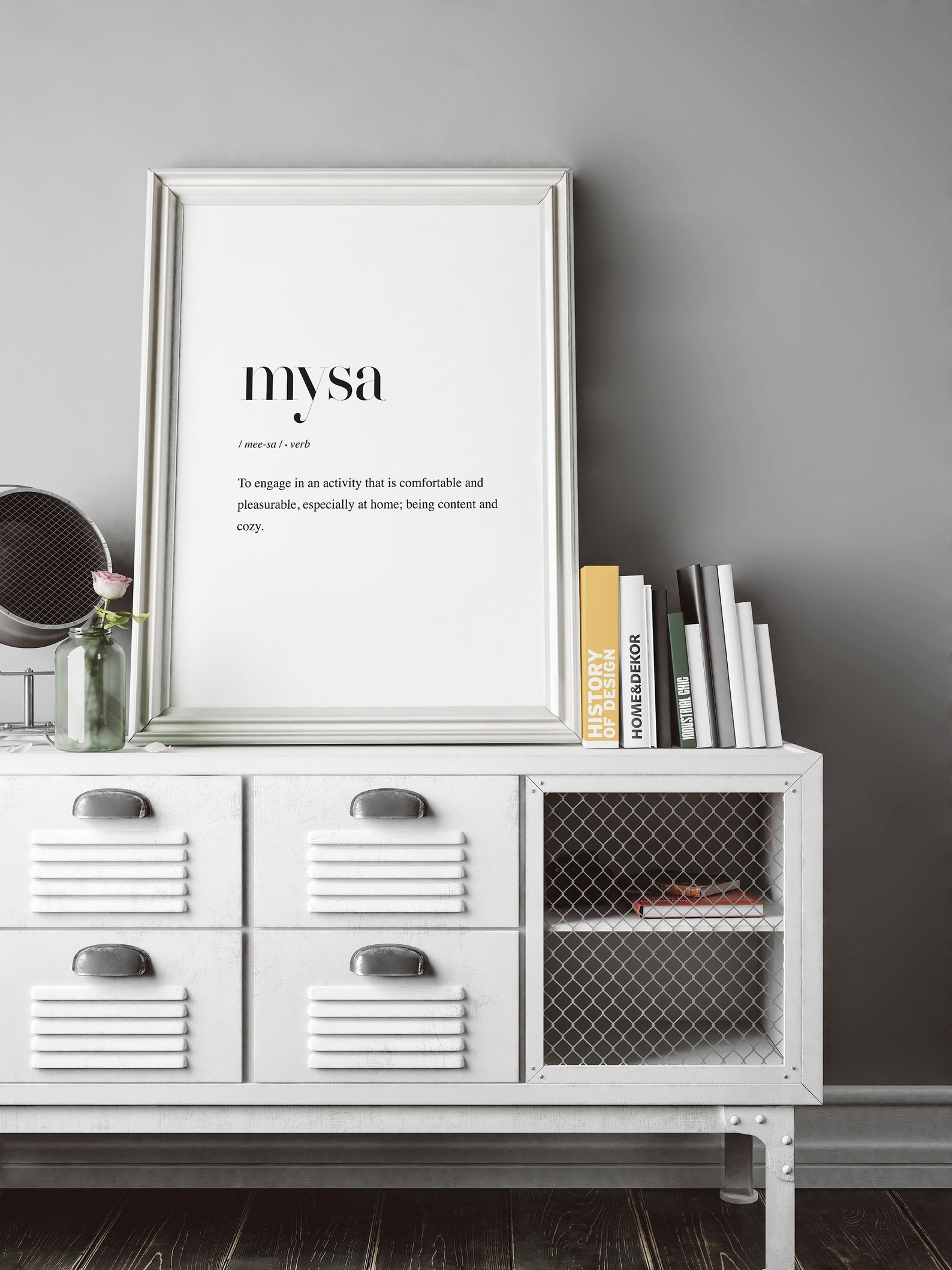 Mysa Definition Print, Swedish Scandinavian Nordic Typography Poster ...