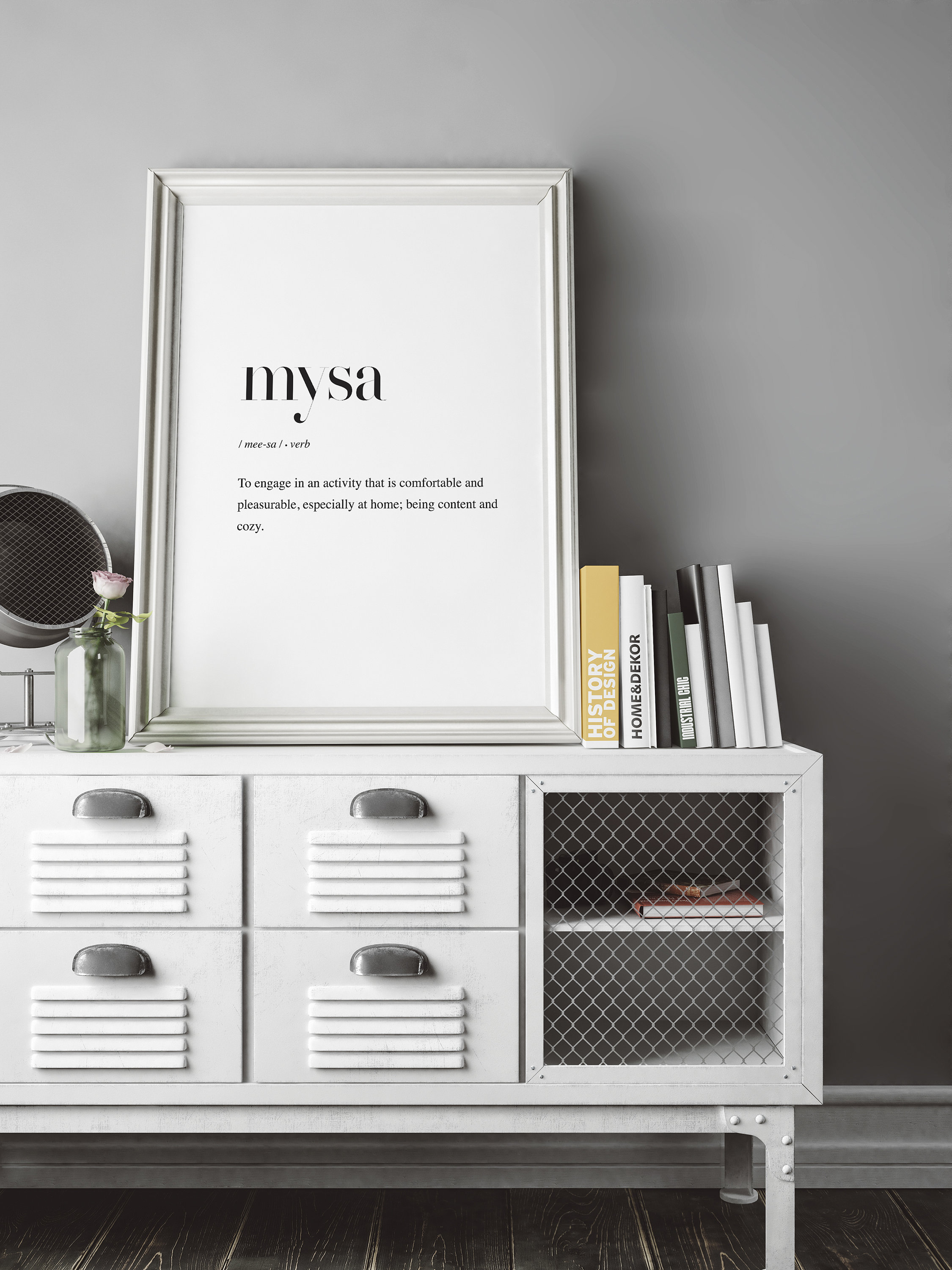 Mysa Definition Print, Swedish Scandinavian Nordic Typography Poster ...