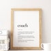 Coach Definition Printable Wall Art, Personal Trainer Gift, Coach Gift ...