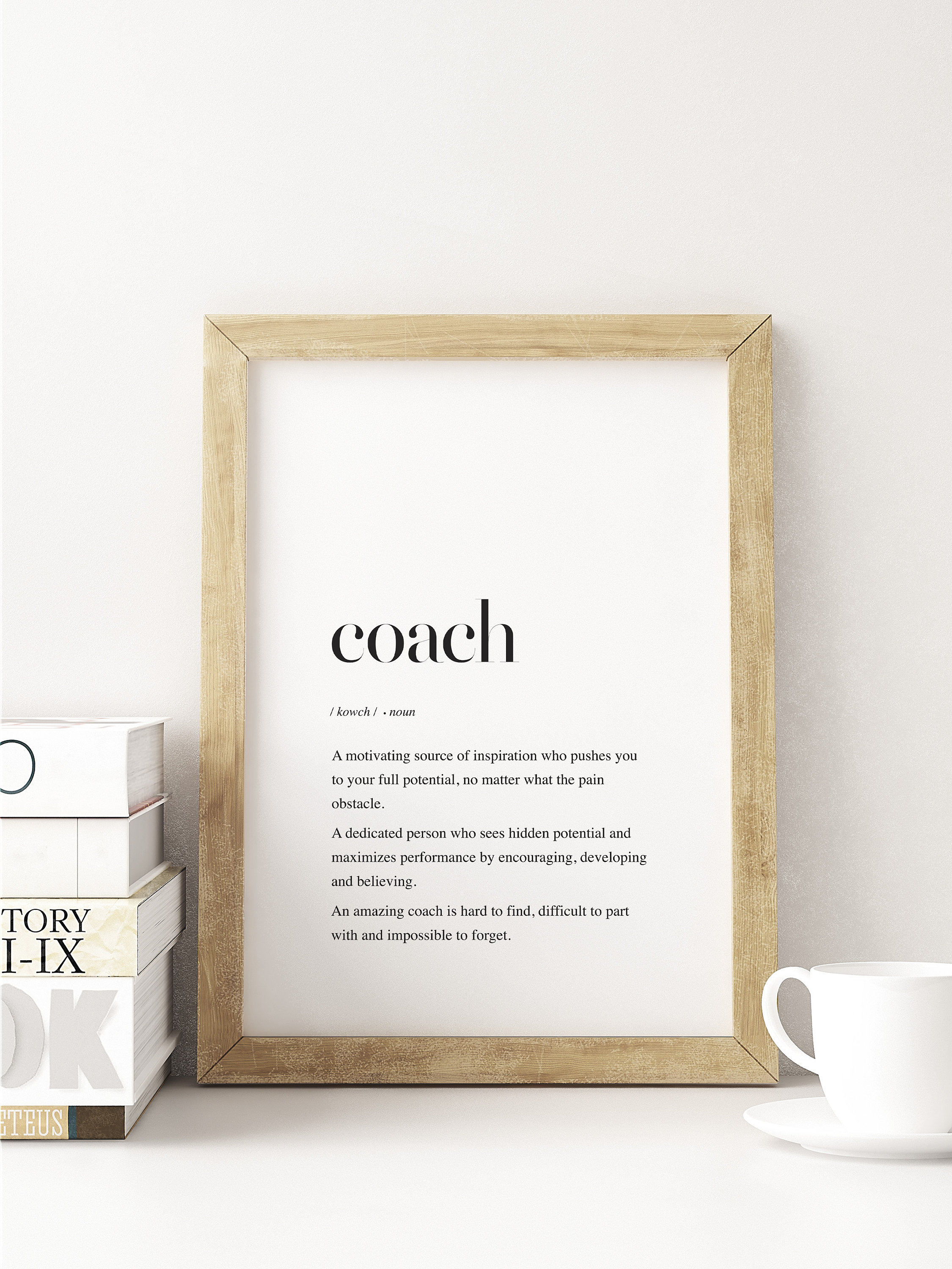 Coach Definition Printable Wall Art Personal Trainer Gift - Etsy UK