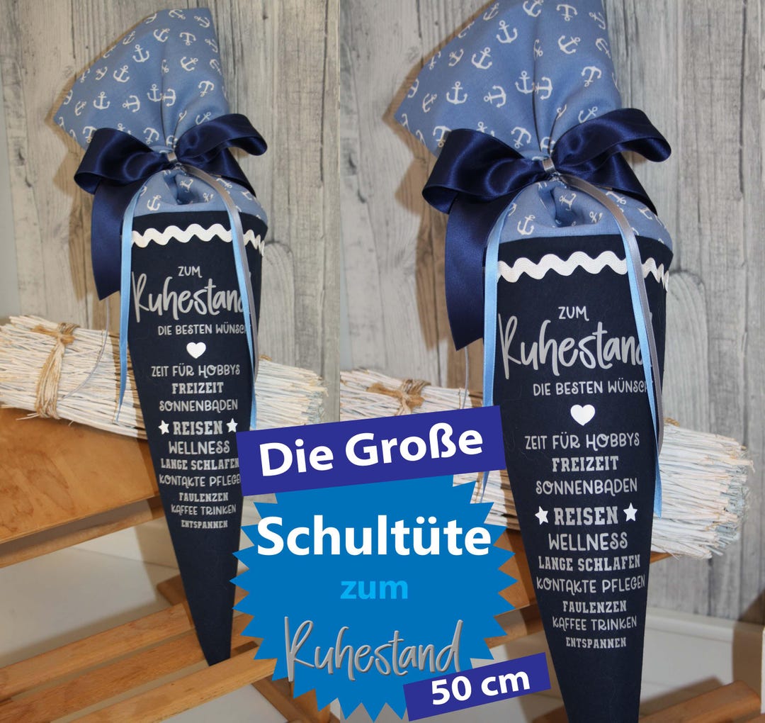 Large Pensioner's Cone Gift for Retirement Retirement Pension School ...