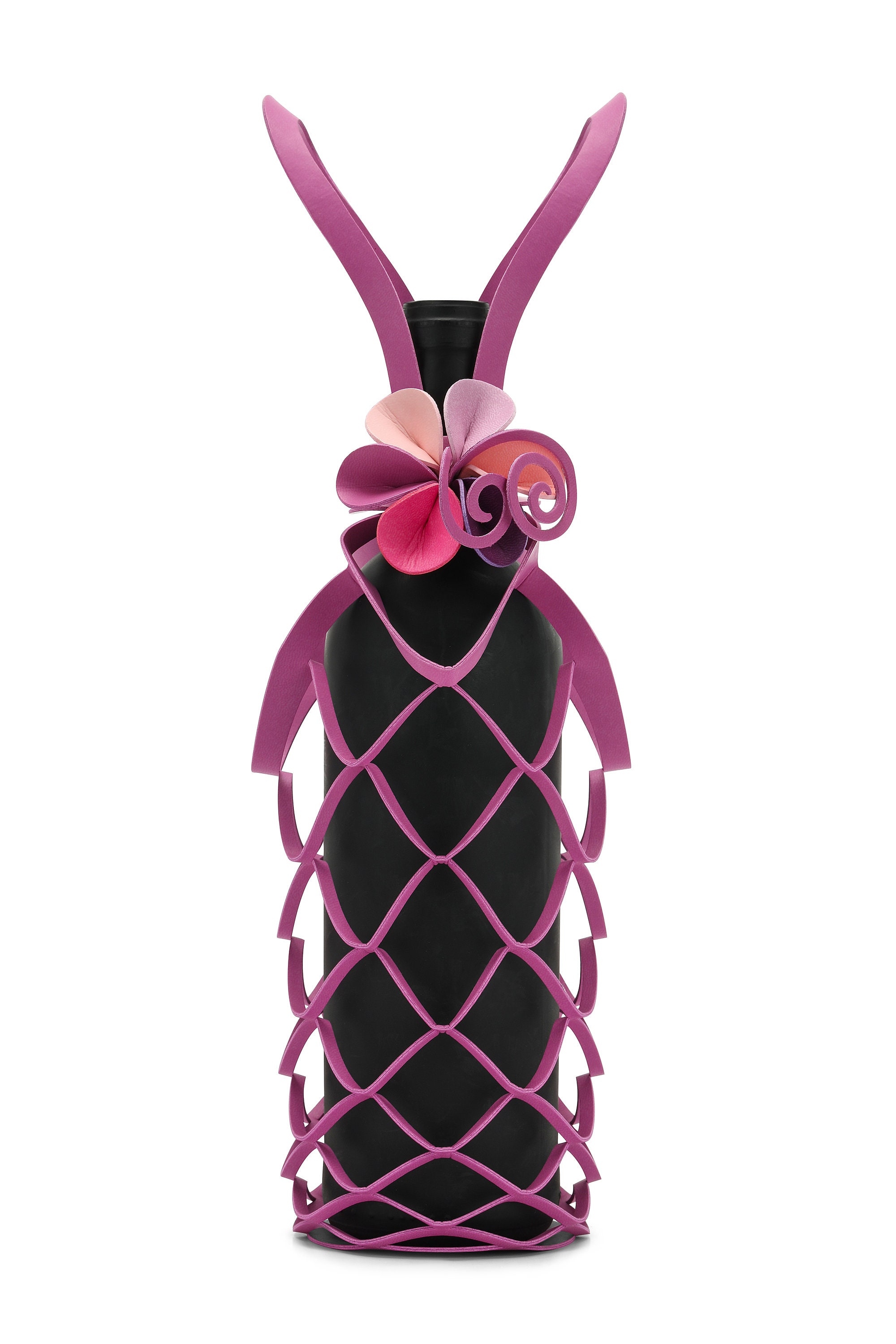 Bottle Holder With Single Vinstrip Flower - Etsy