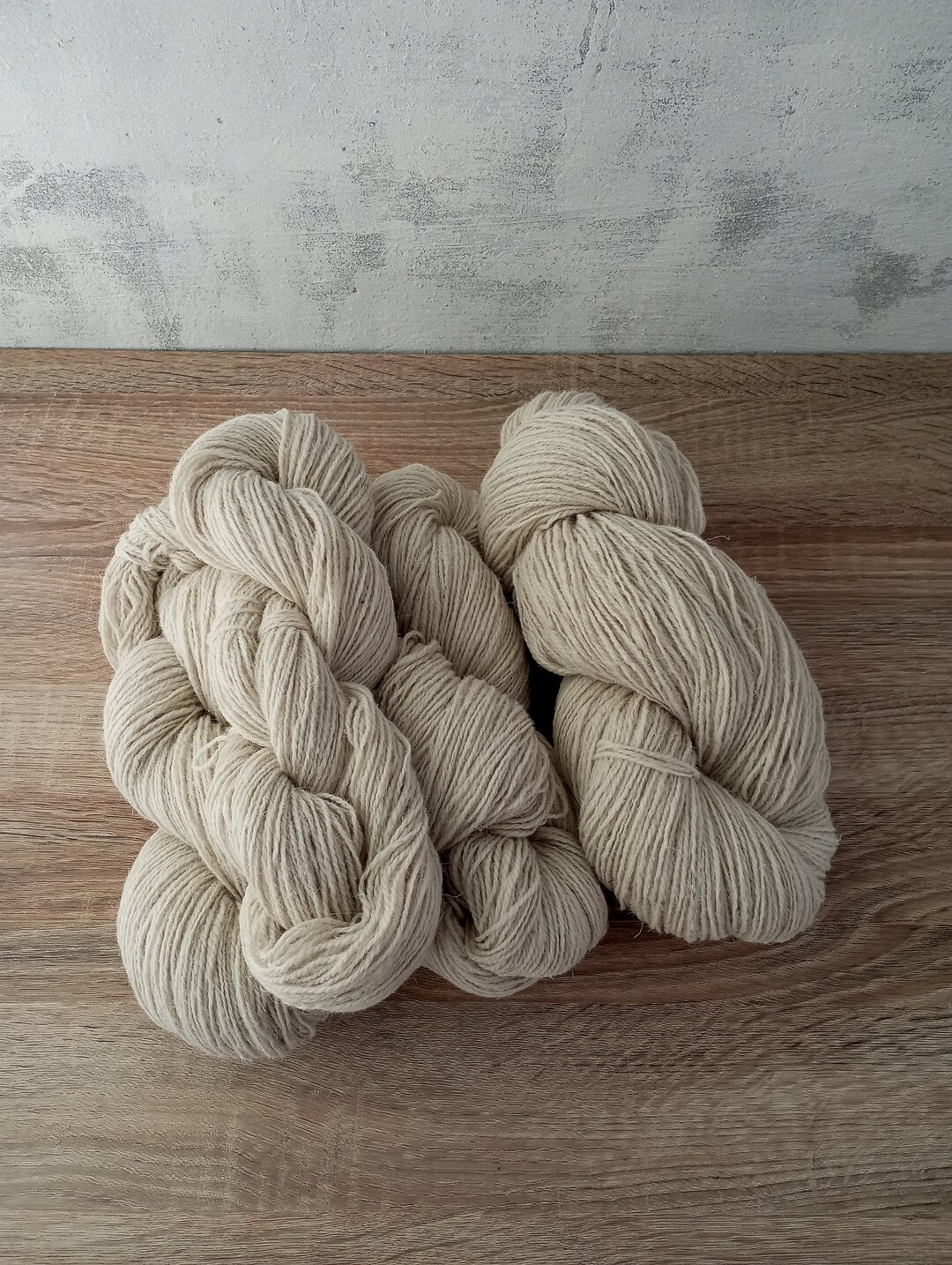 Natural Sheep Wool Yarn: Hand Knitting, Felting, Home Decor - Etsy