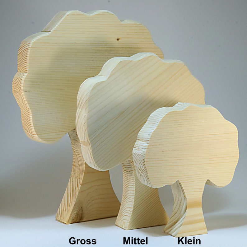 Baum Aus Holz / Holzbaum Laubbaum Von Hand Gearbeitet - Etsy