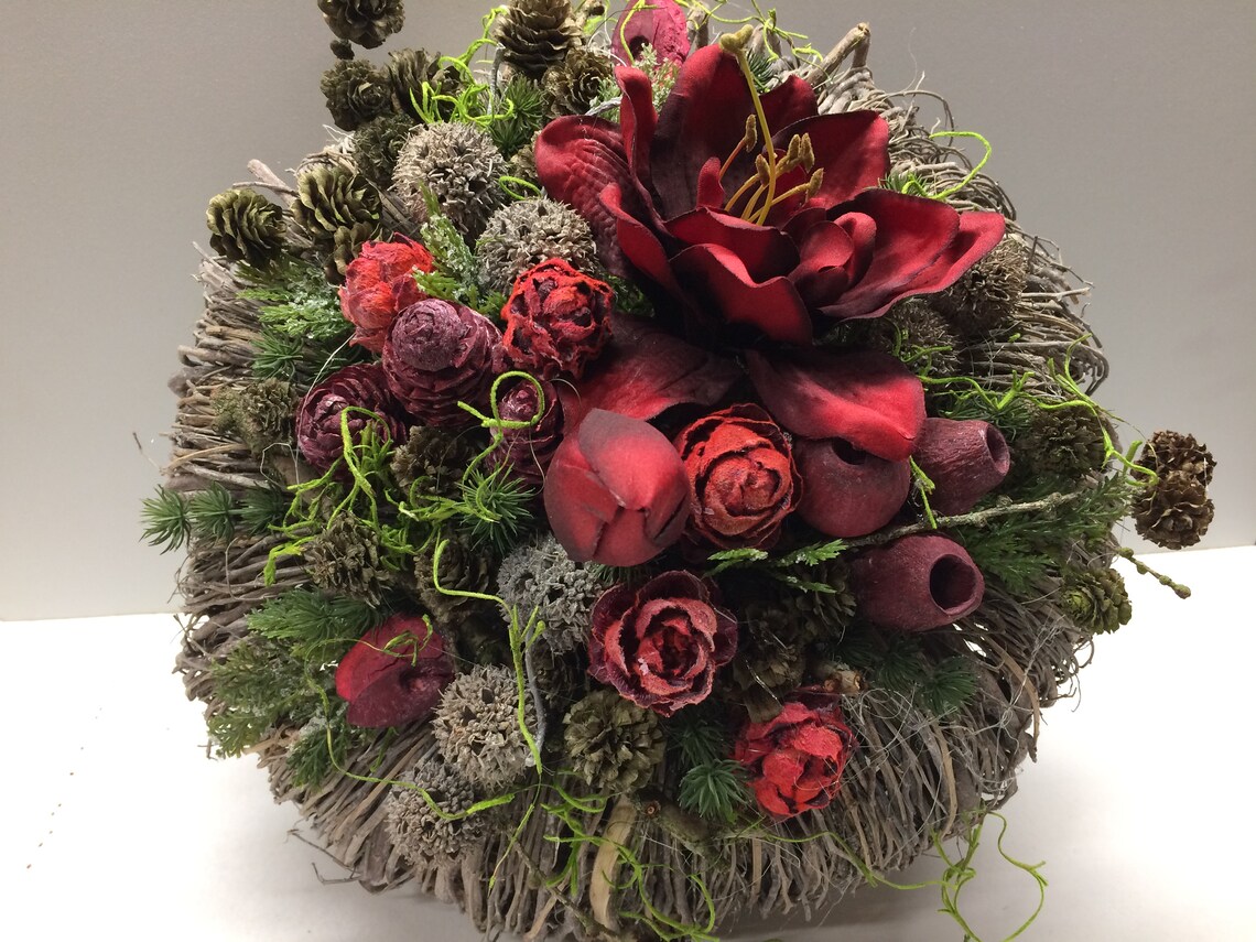 Grabgesteck Allerheiligen Grabschmuck Amaryllis Wunschfarbe - Etsy.de