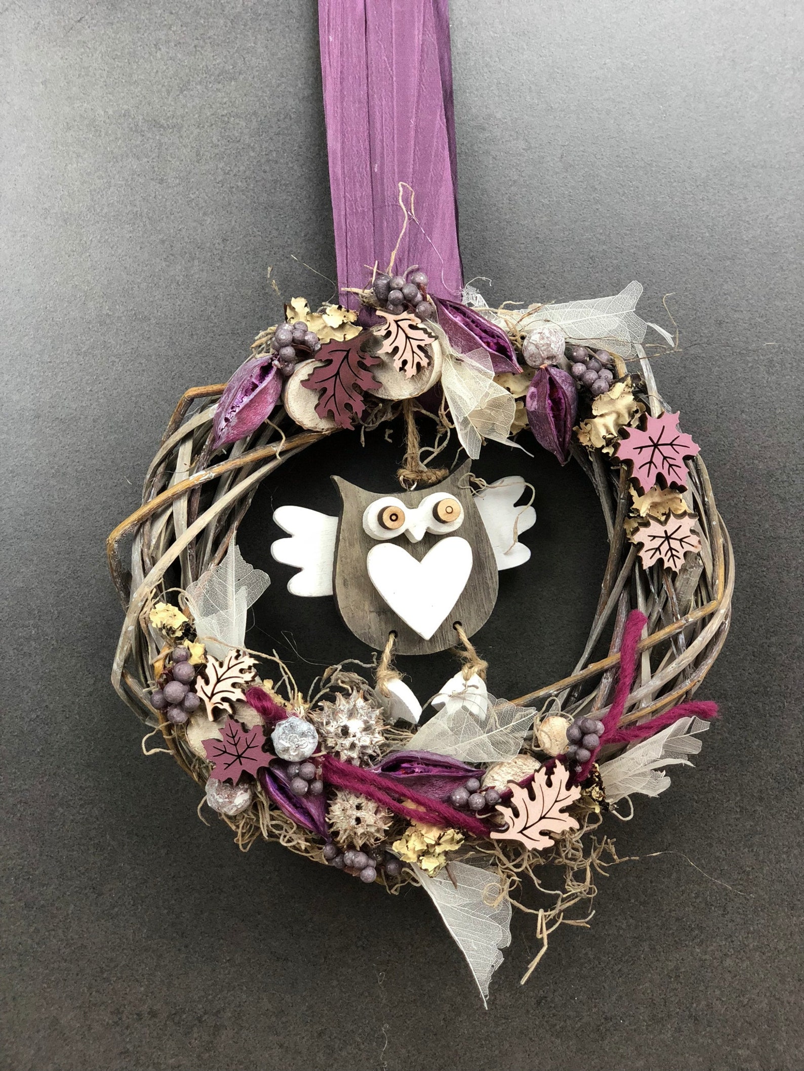 Türkranz 26cm Türdeko Türschmuck Eule Modern Tür Schmuck - Etsy.de