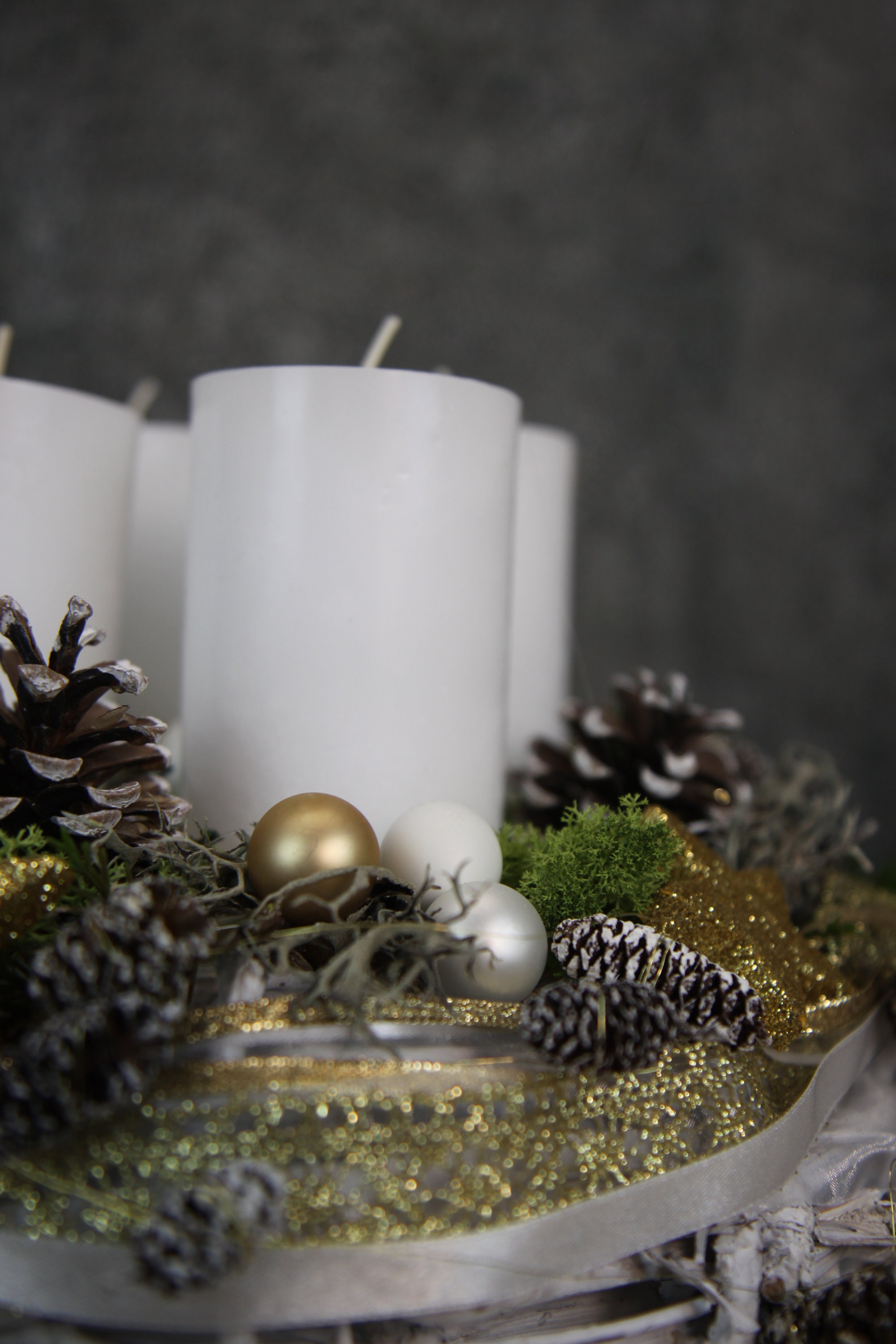 Advent Wreath Advent Calendar Gold or Silver Glitter Stars | Etsy