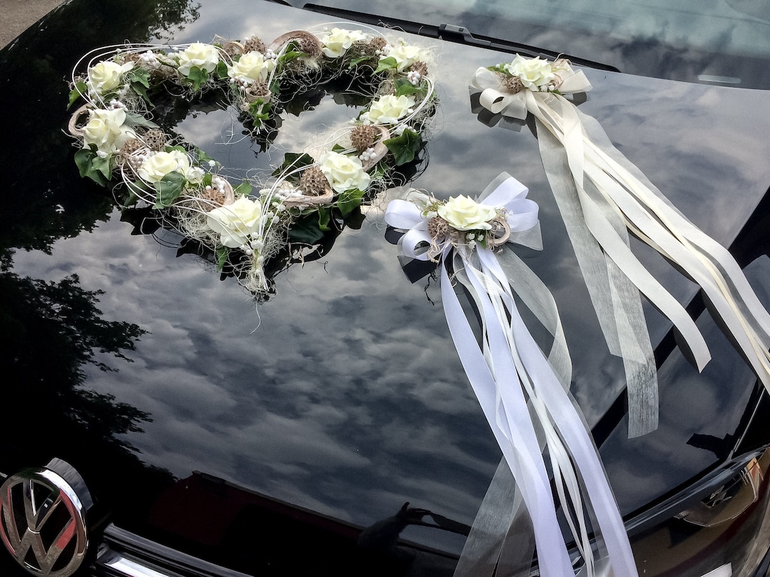 Autoschmuck Hochzeit Herz