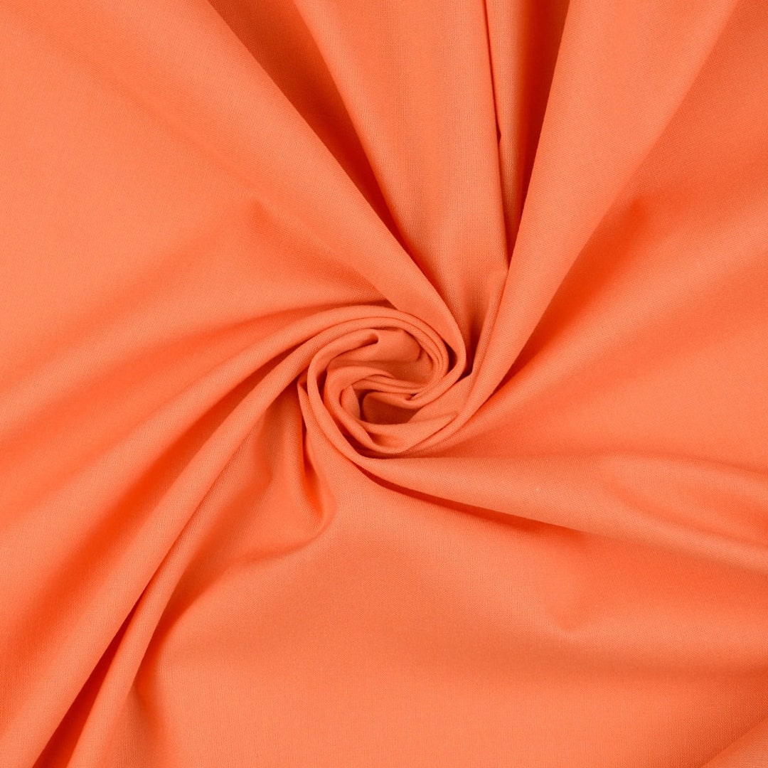 Cotton Cretonne Uni, Terracotta - Etsy