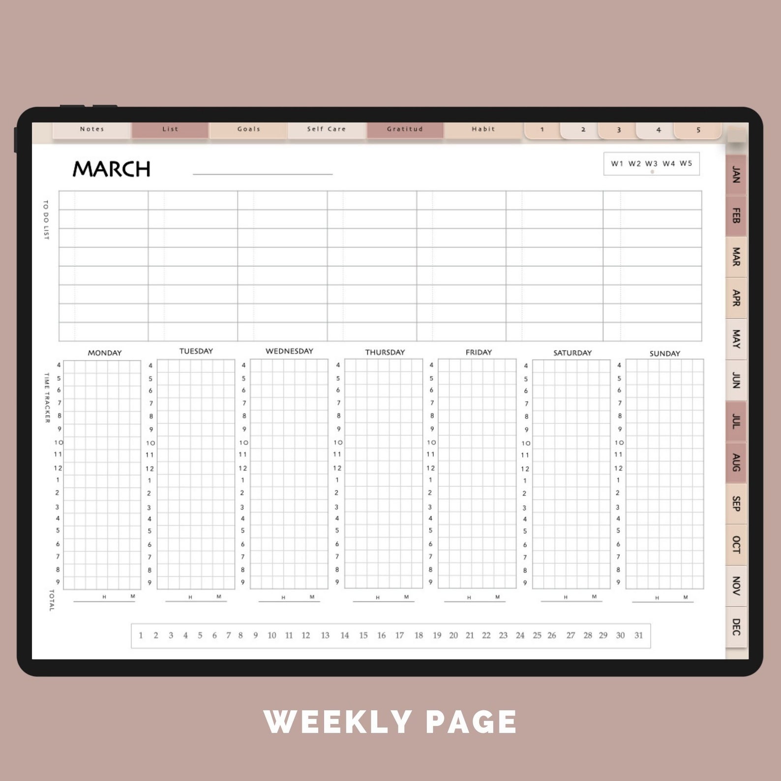 Goodnotes Planner Notability Planner Digital Planner - Etsy