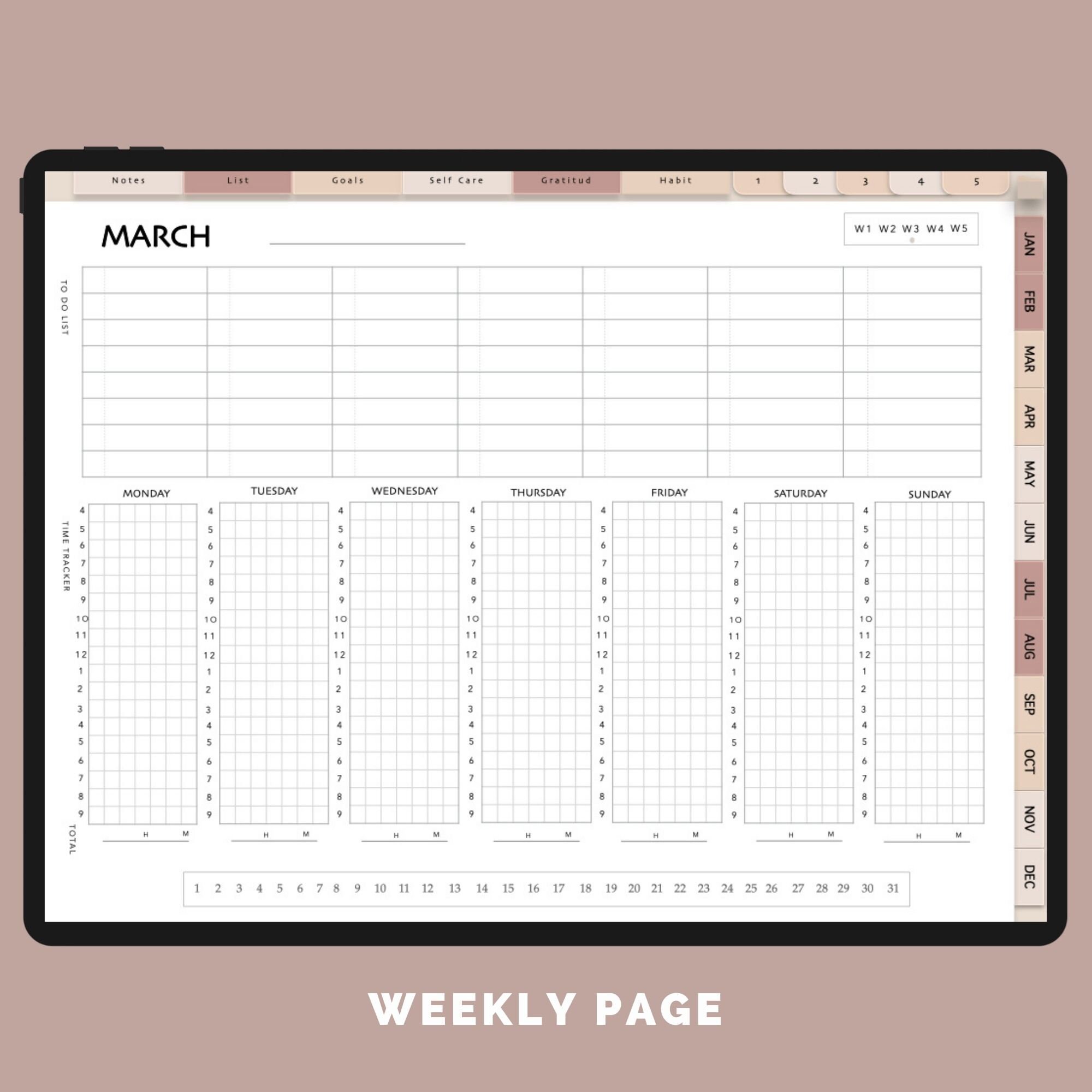 Goodnotes Planner Notability Planner Digital Planner | Etsy