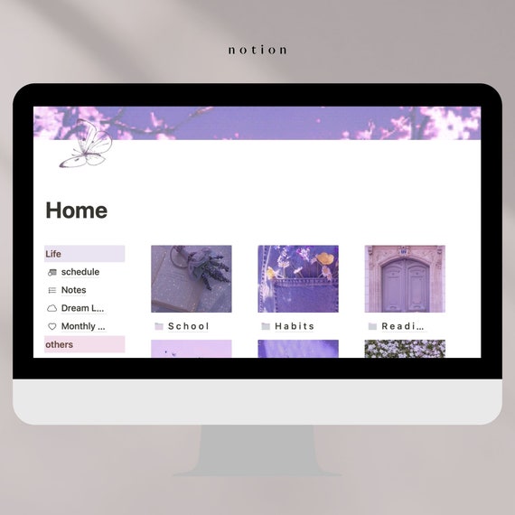 Notion Template All in One Template Notion Student Template - Etsy