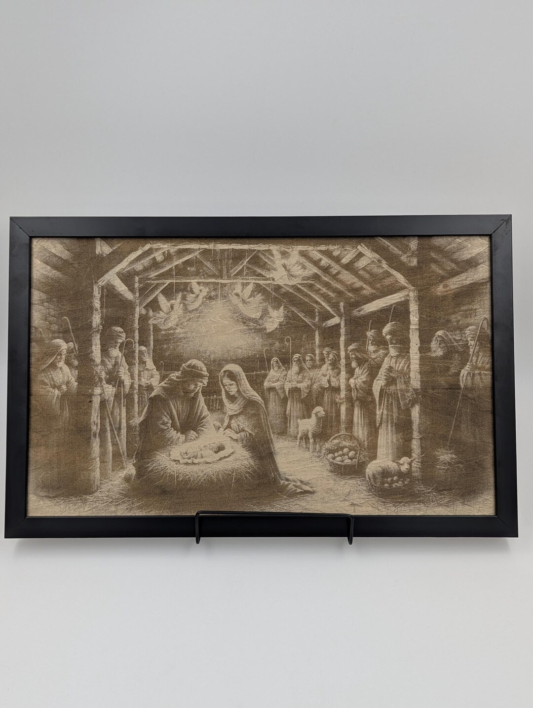 Nativity Scene Wood Engraving - Etsy