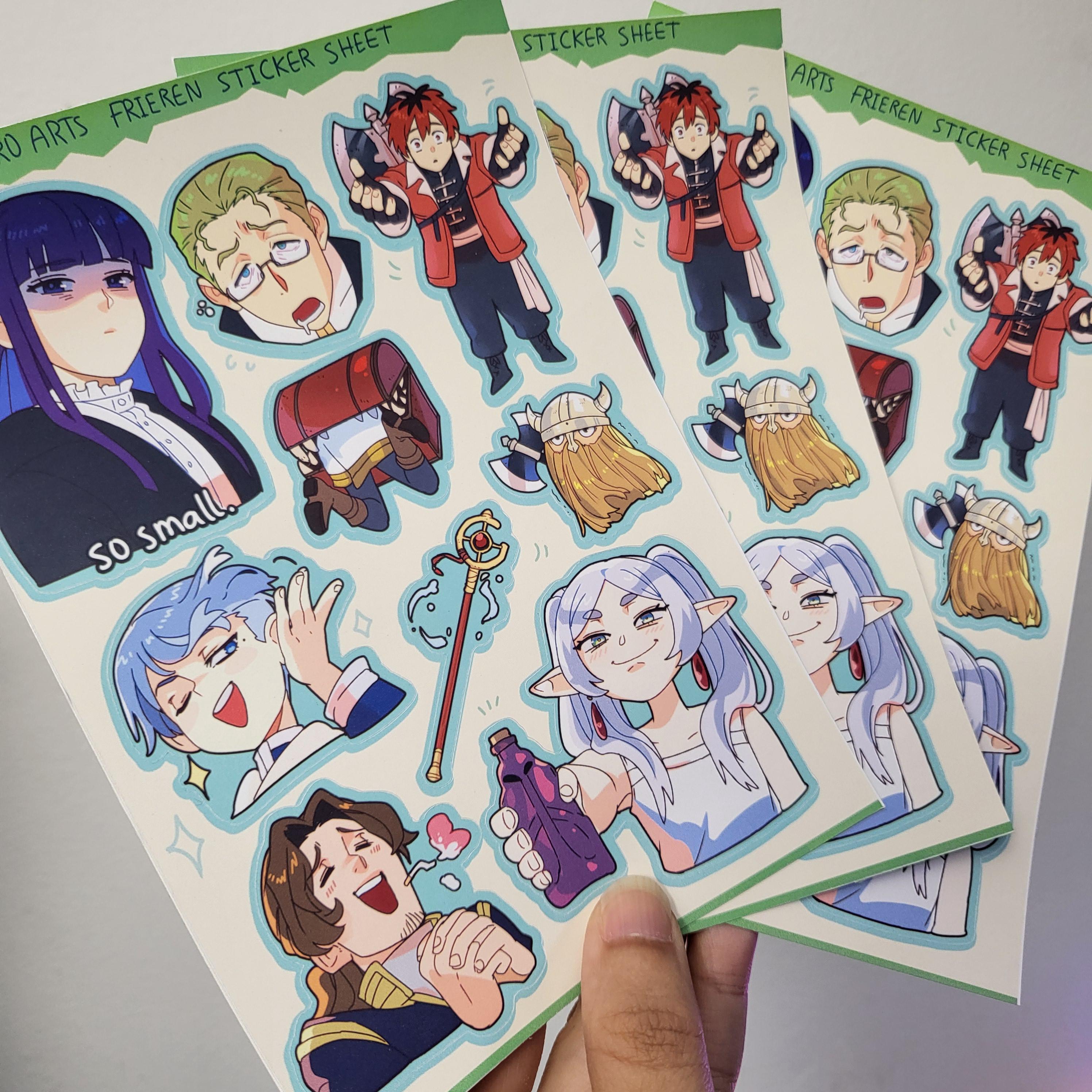Sticker Sheet Frieren Beyond Journey's End Anime - Etsy