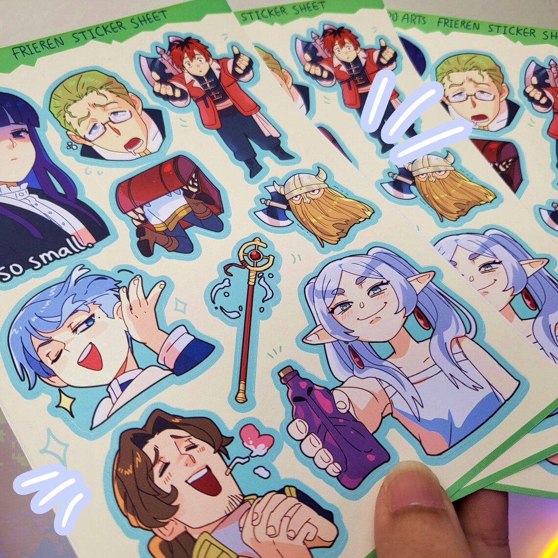 Sticker Sheet - Frieren Beyond Journey's End - Anime - Etsy