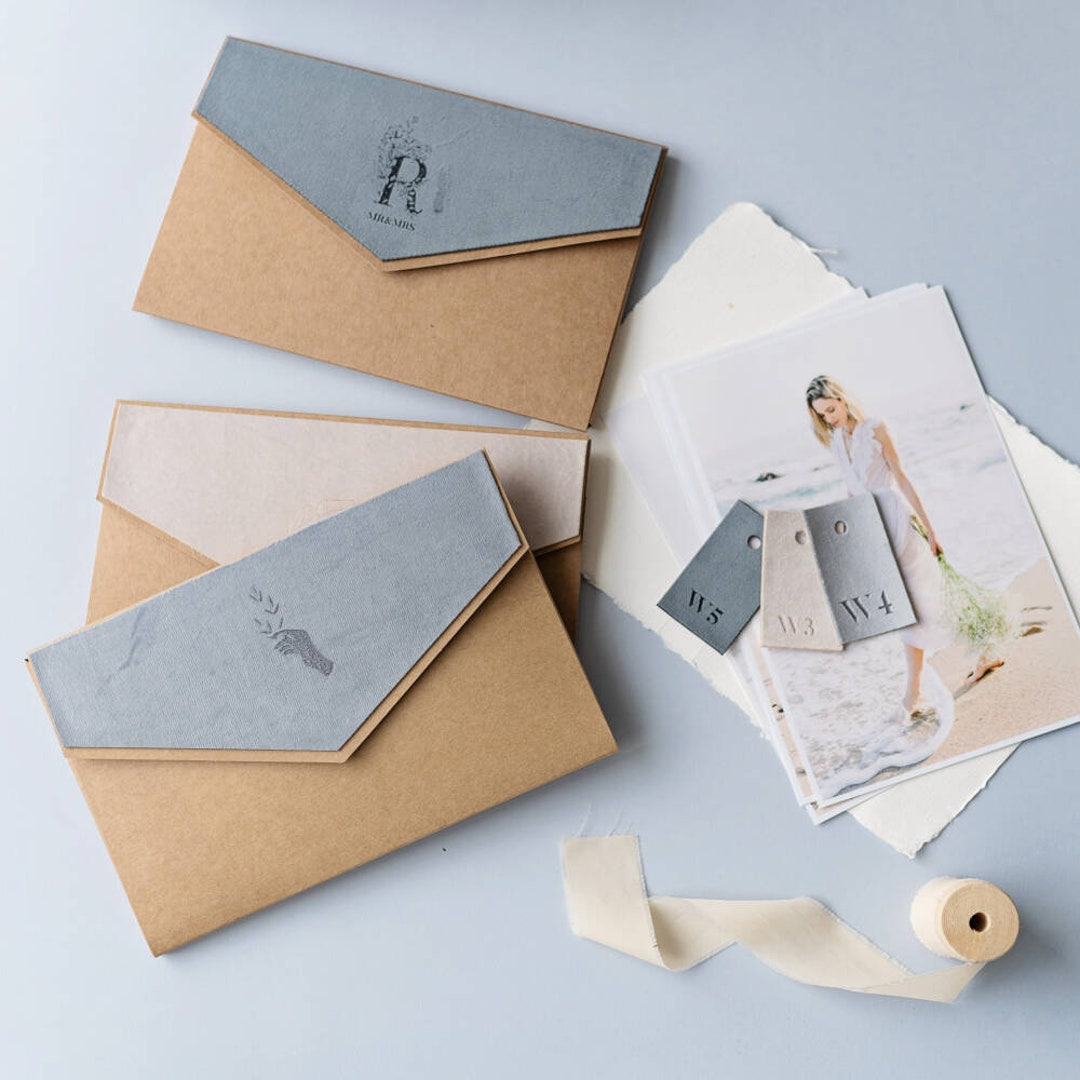 Velvet Folder, Envelope for Prints 13x18 Cm, With Custom Designed ...