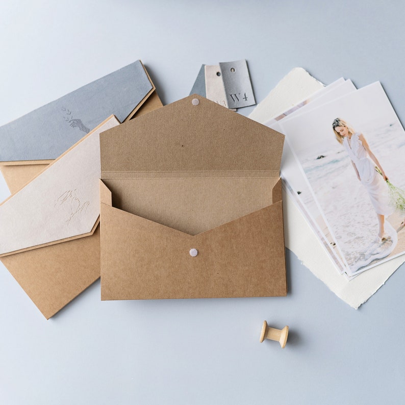 Velvet Folder Envelope for Prints 15x21 Cm With Custom - Etsy