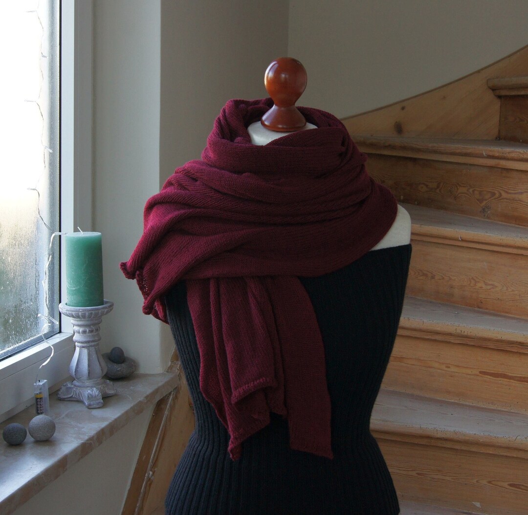 Large Oversized Wool Scarf, German Manufacturer*as Counterpart to ...