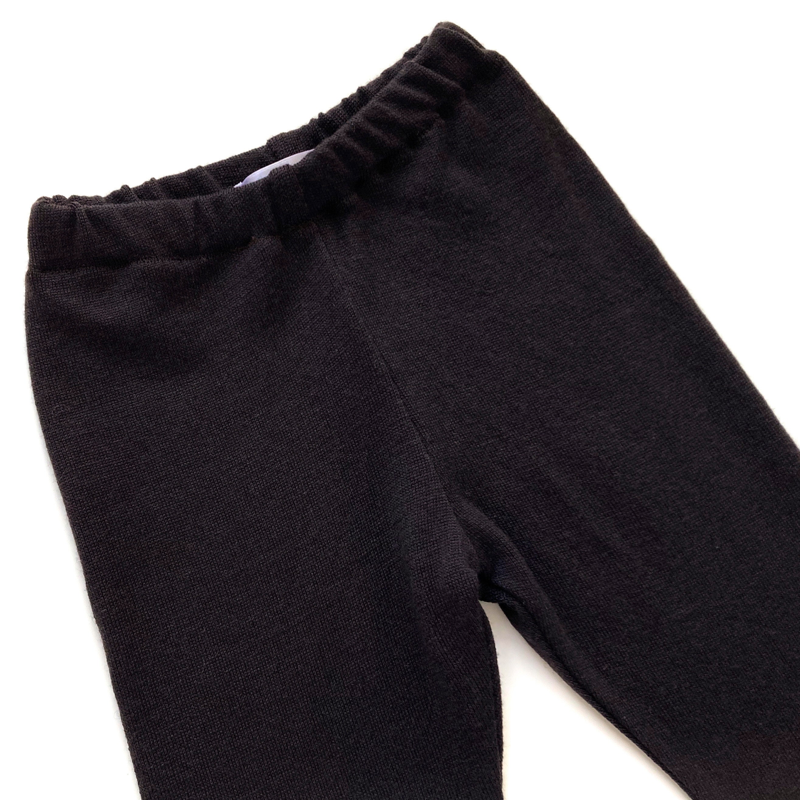 Leggings 100% Merino Wool Size 98 Dark Brown Upcycled Wool Trousers for ...
